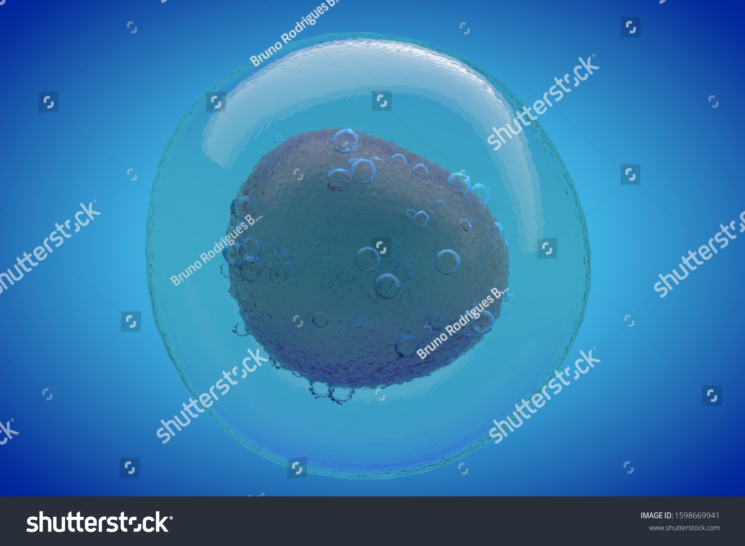 Single Cell 3d Cgi Render On Stock Illustration 1598669941 | Shutterstock