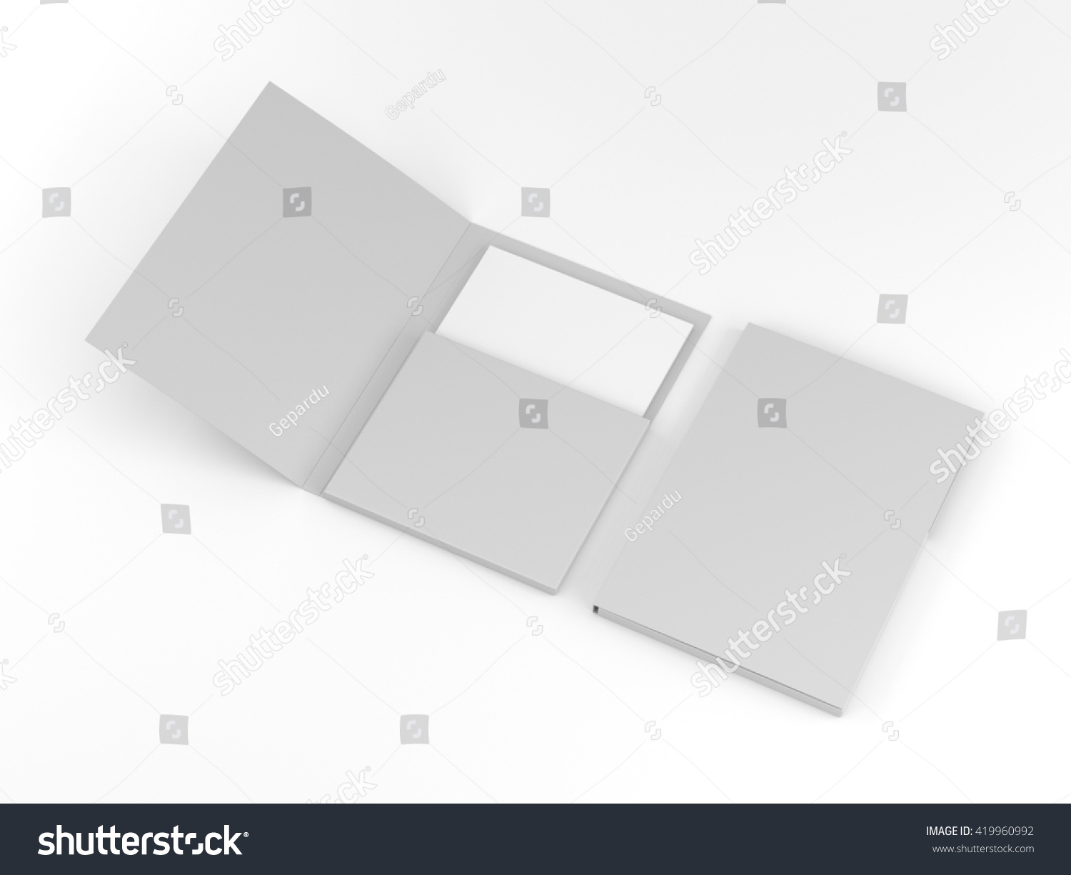 Single Open Blank A4 Size Folder 스톡 일러스트 419960992 | Shutterstock