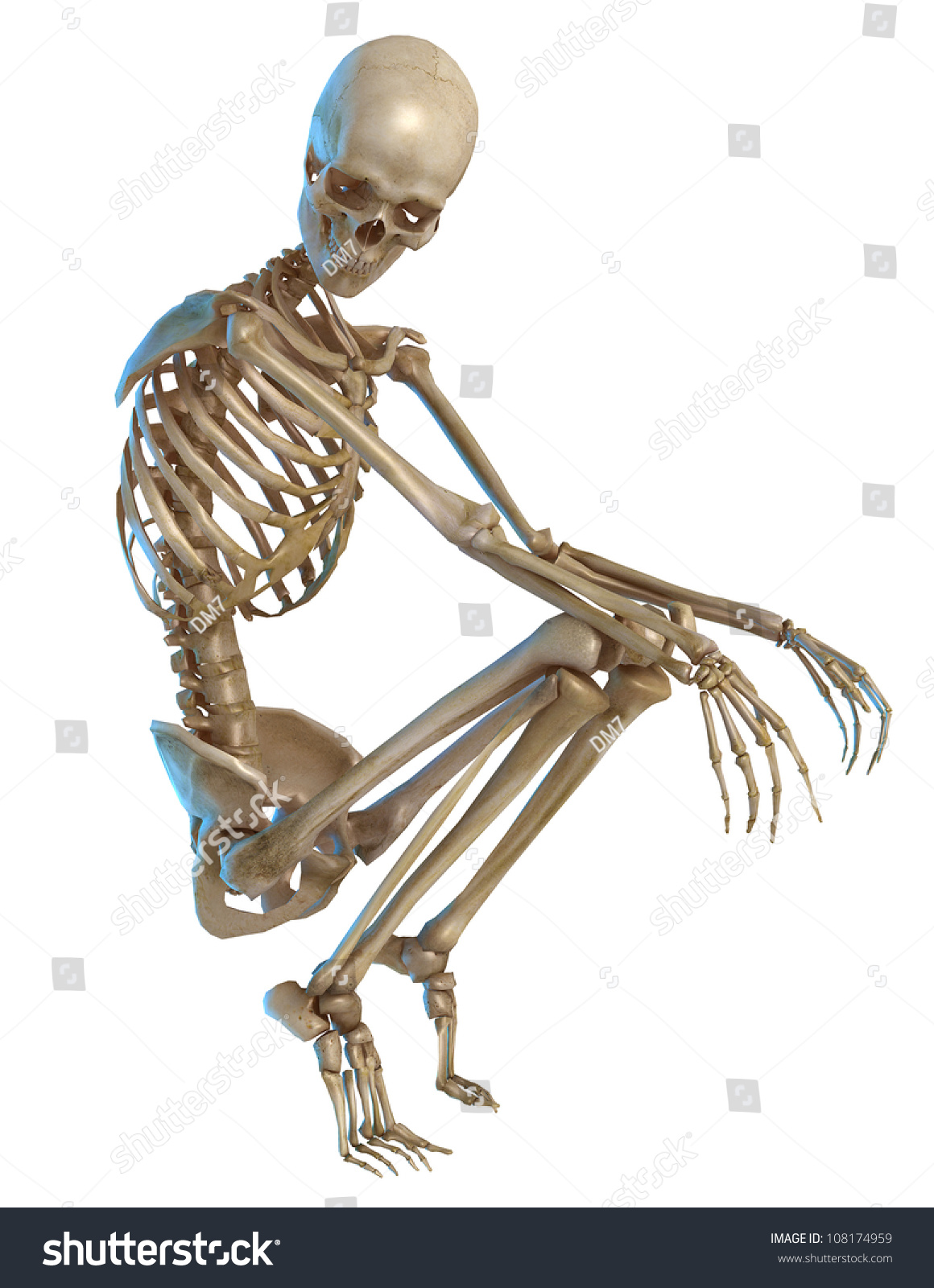 Skeleton Thinking Ilustración En Stock 108174959 - Shutterstock