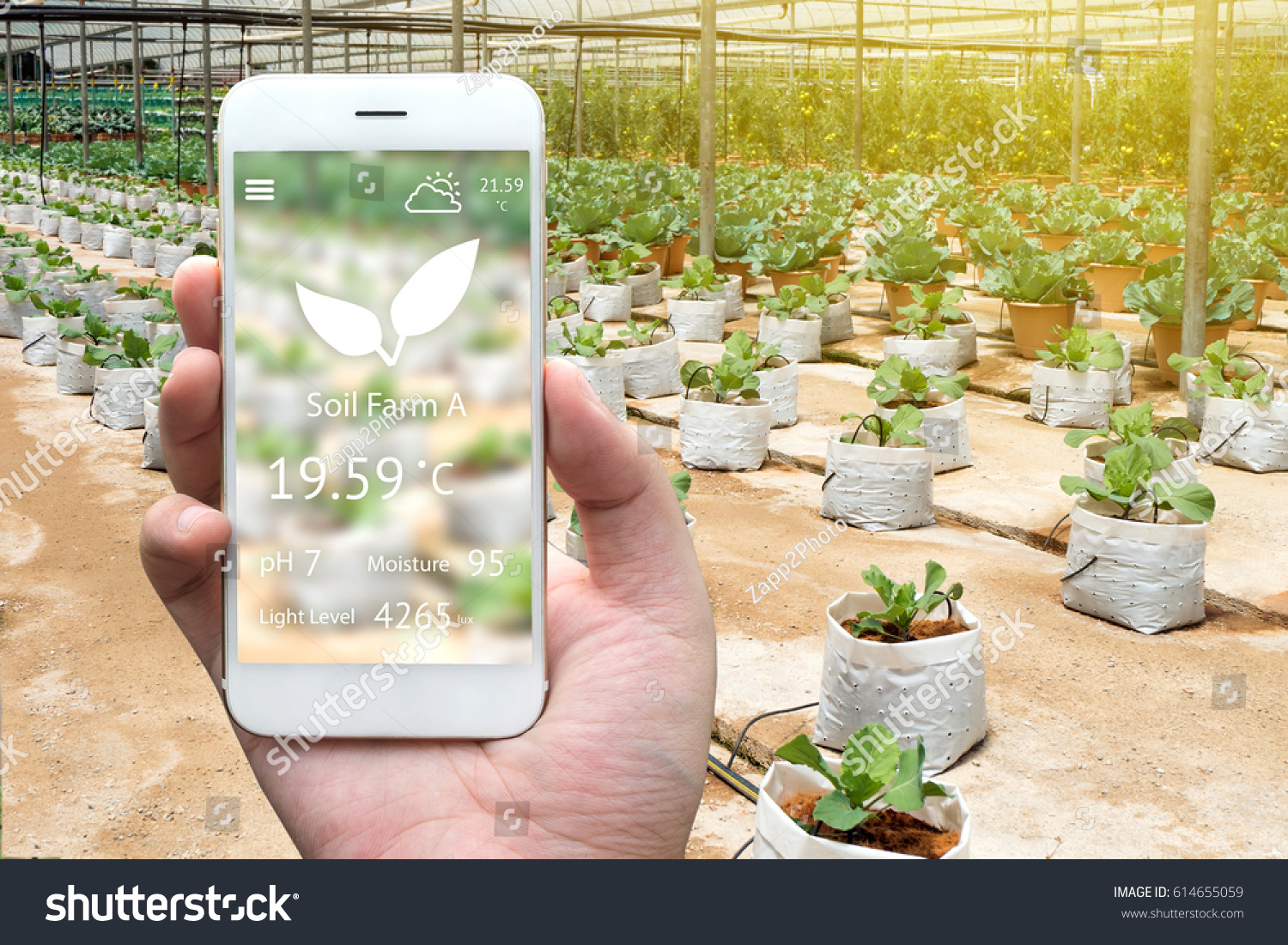Smart Agriculture Farm Sensor Concept Farmer Stock Photo (Edit Now ... Smart Agriculture Farm Sensor Concept Farmer Stock Photo (Edit Now ...