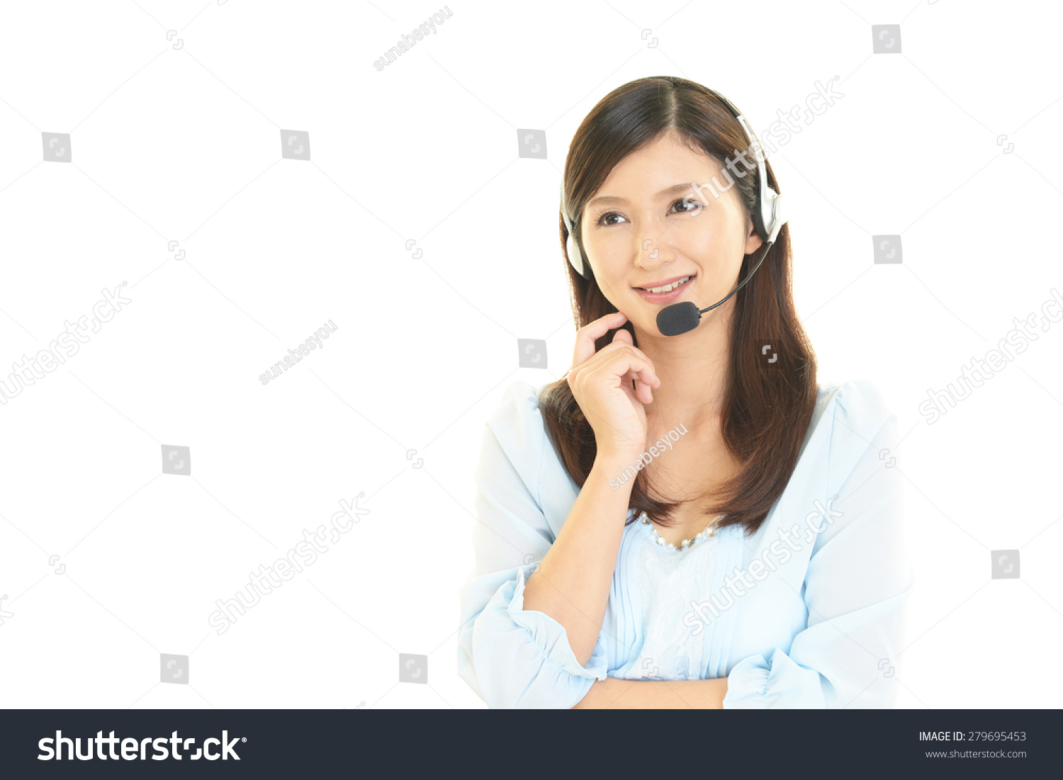 Smiling Customer Services Operator Stock Photo 279695453 | Shutterstock