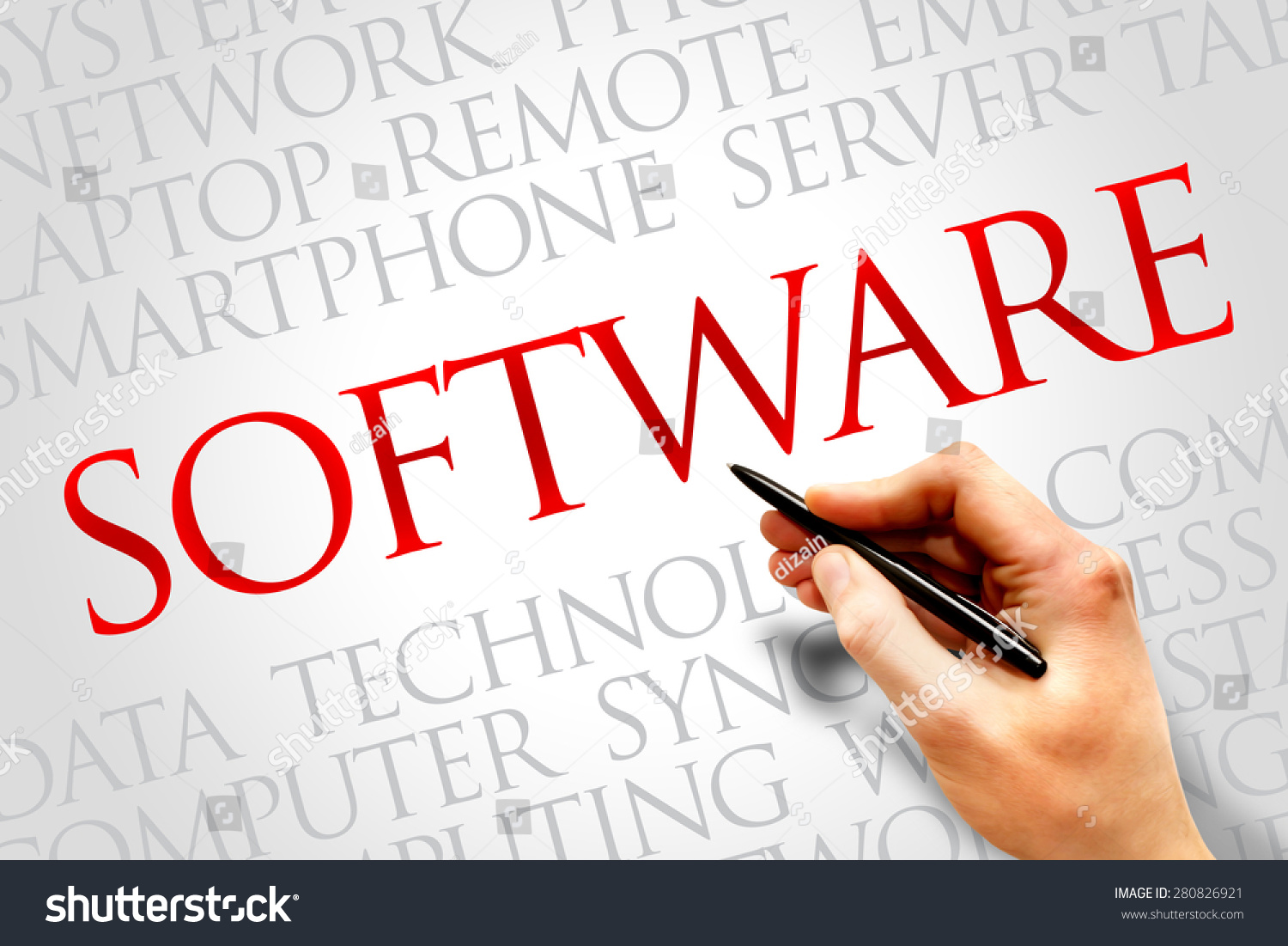 Software Word Cloud Concept Stock Photo 280826921 | Shutterstock