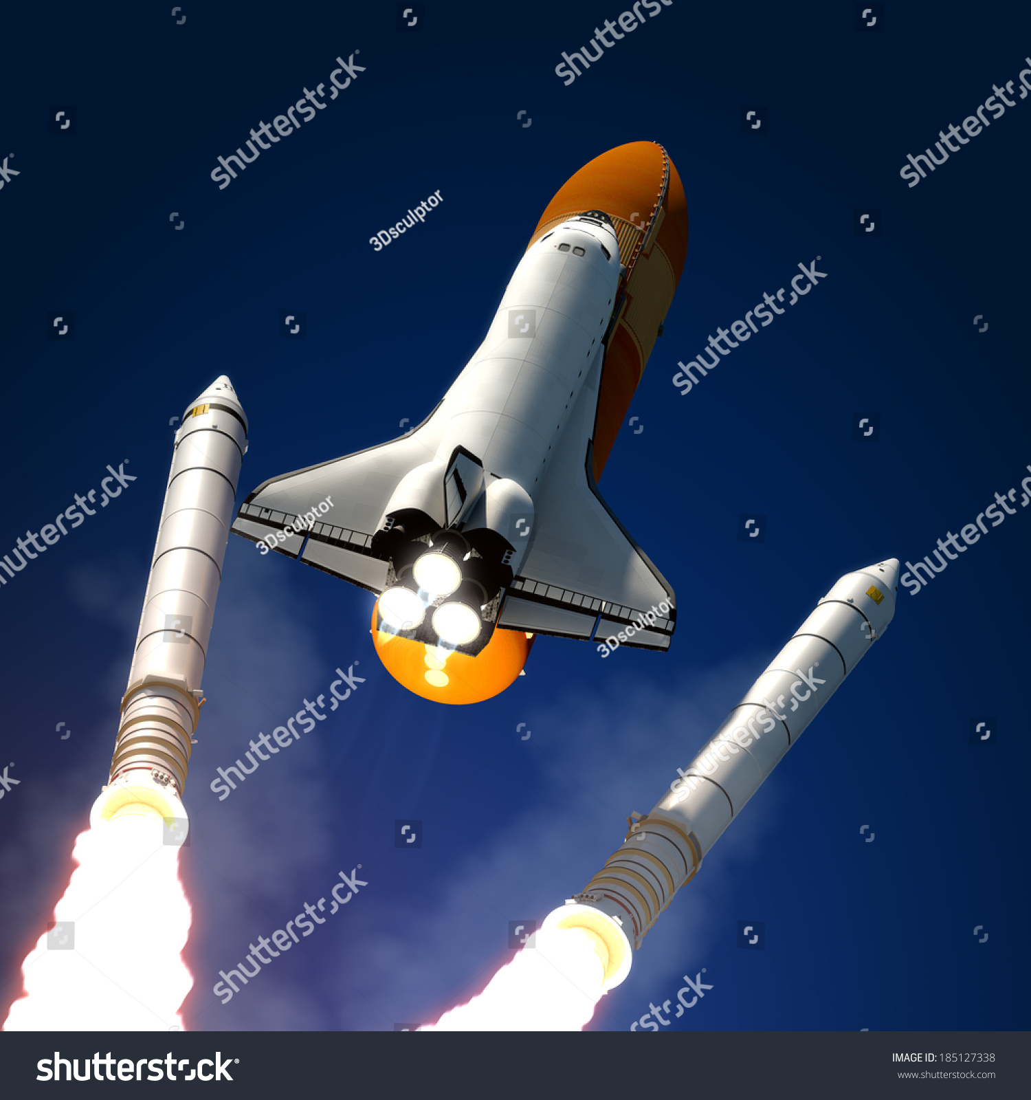 324 Space shuttle solid rocket booster Images, Stock Photos & Vectors ...