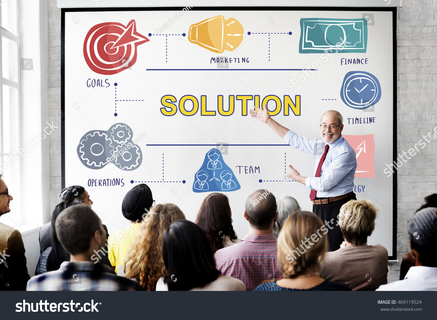 Solution Decision Ideas Problem Solving Strategy Stock Photo 469119524 ...