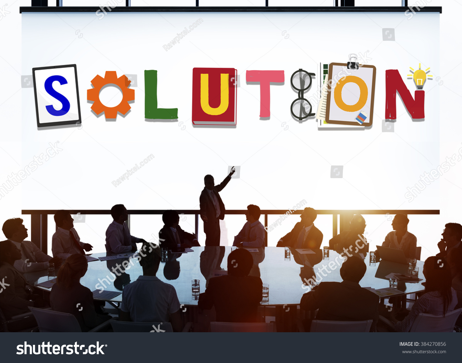 Solution Decision Progress Solve Discovery Ideas Stock Photo 384270856 ...