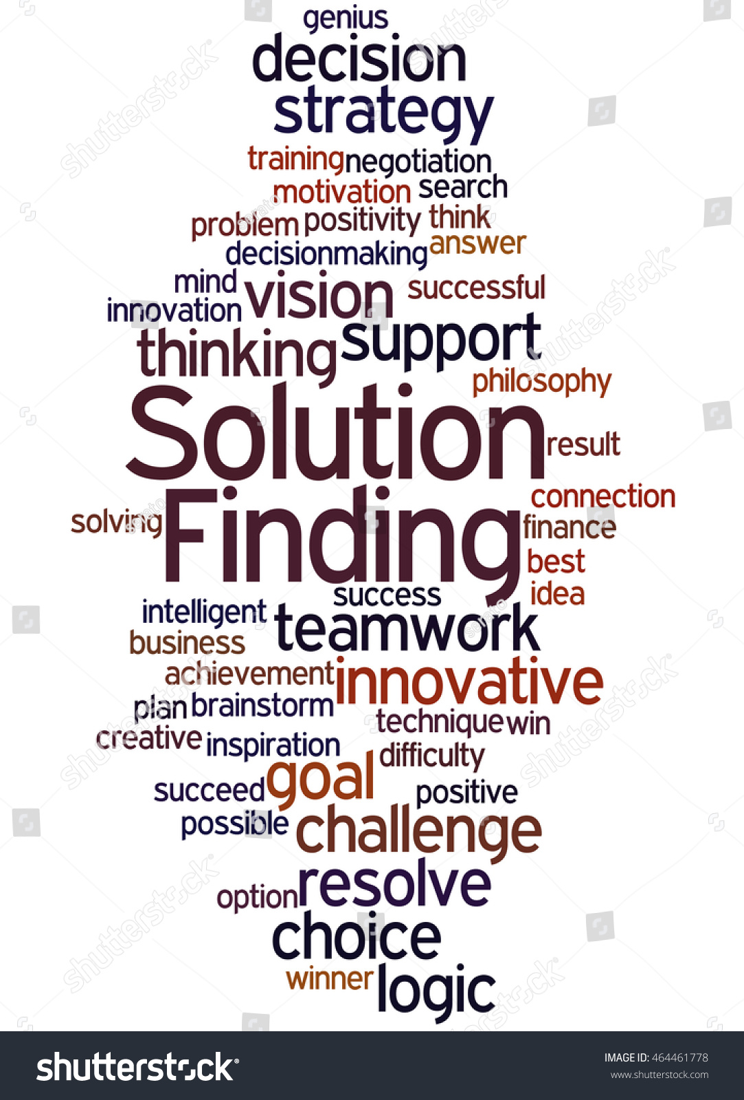 Solution Finding Word Cloud Concept On Stock Illustration 464461778 ...