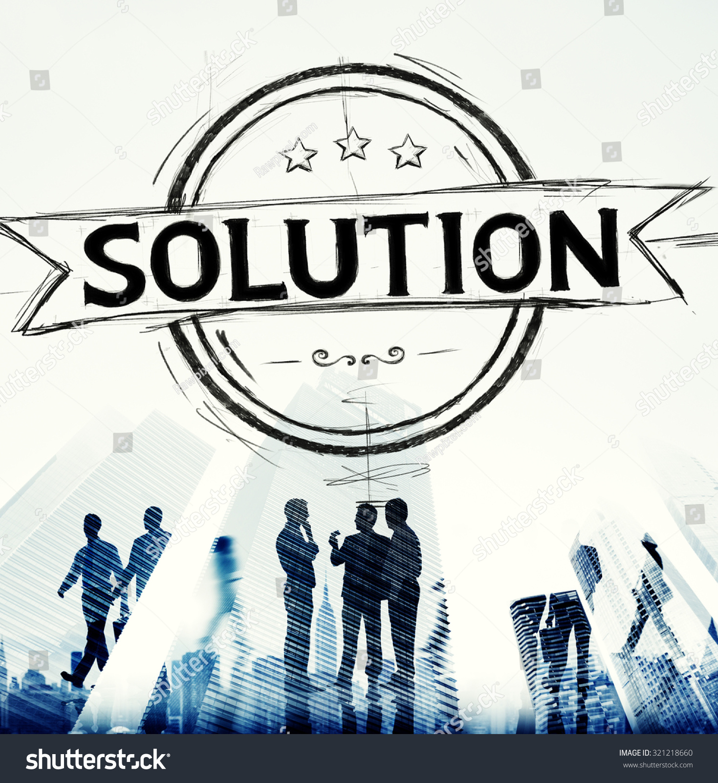 Solution Problem Solving Organization Management Concept Stock Photo ...