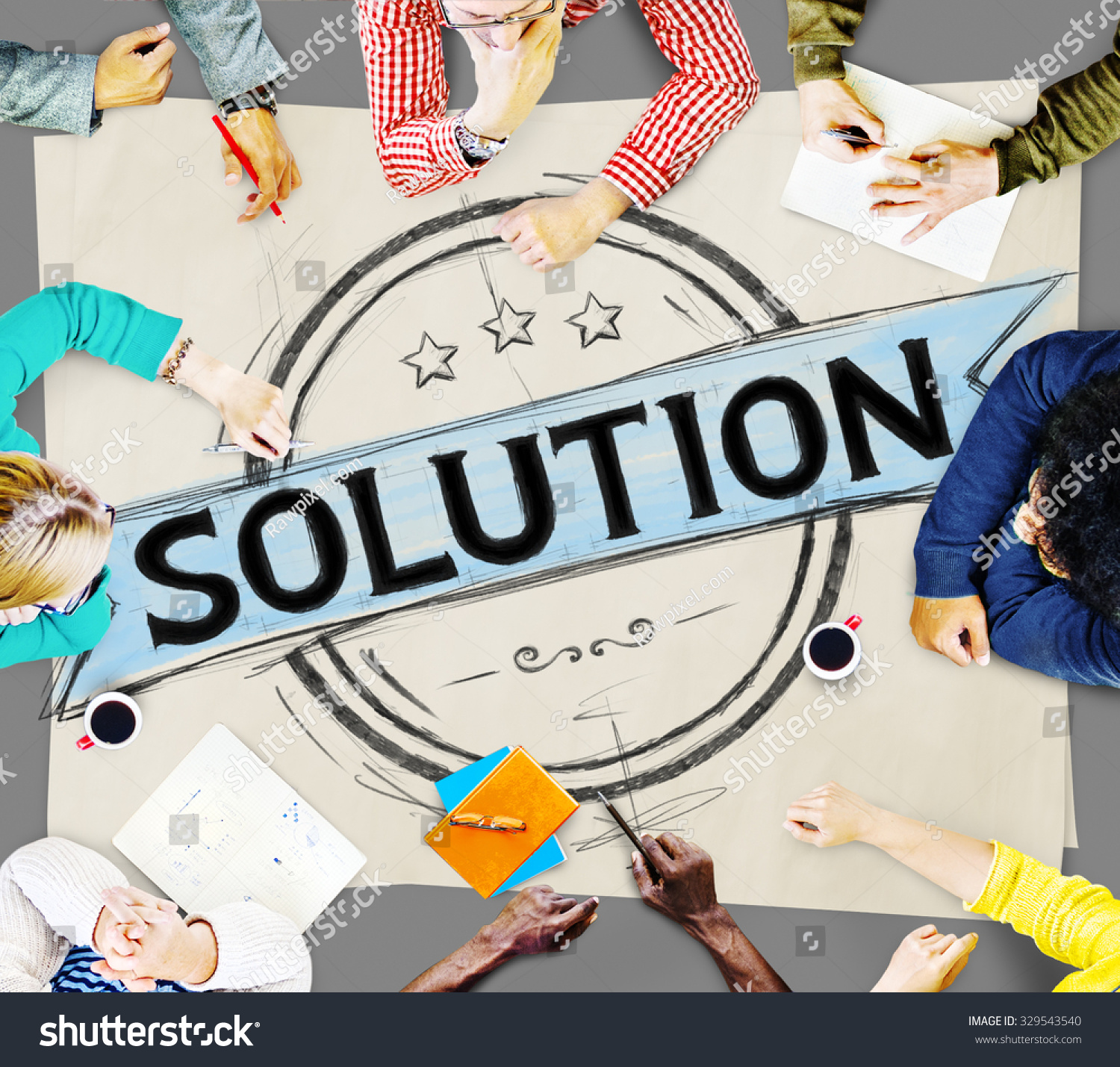 Solution Problem Solving Organization Management Concept Stock Photo ...