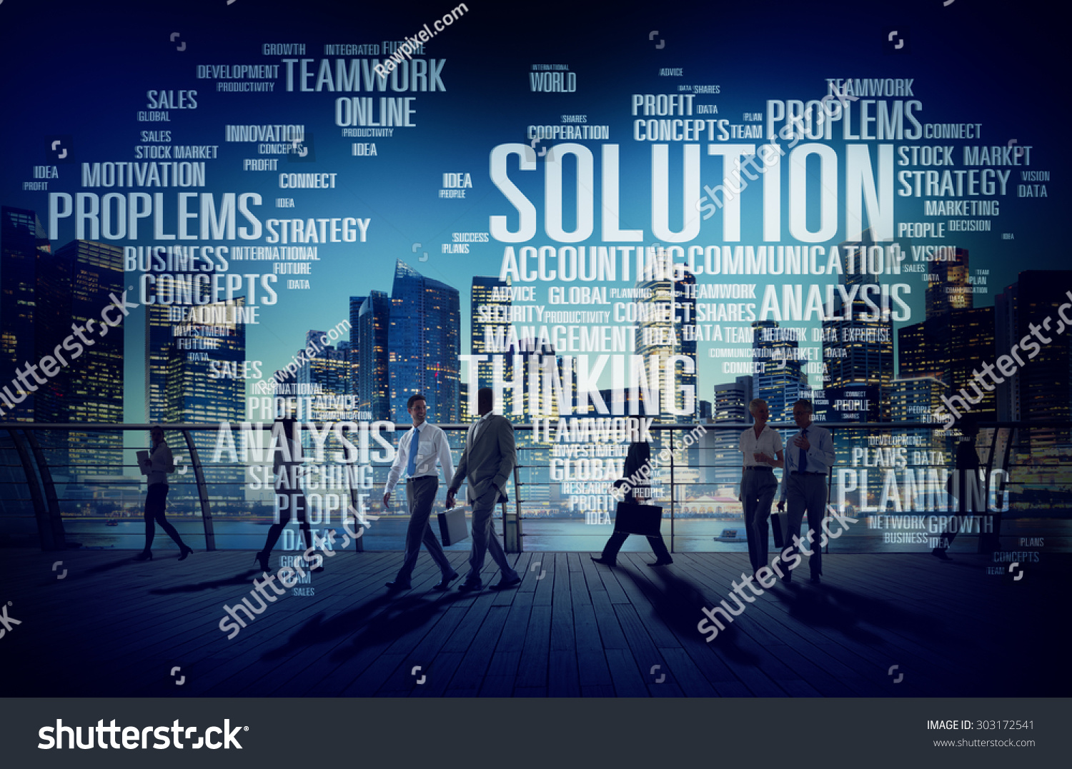 Solution Solve Problem Strategy Vision Decision Stock Photo 303172541 ...