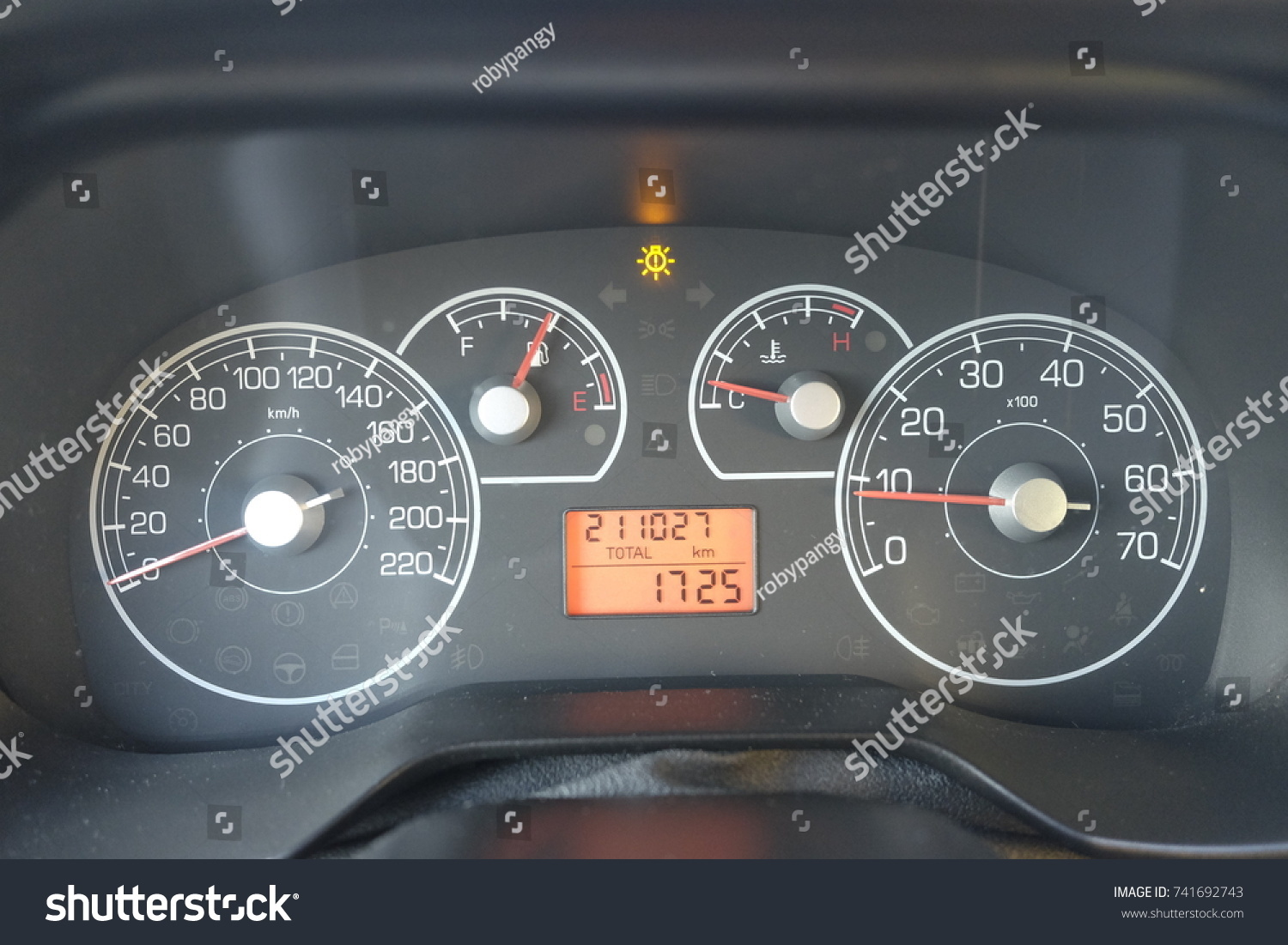 Speedometer Dashboard Stock Photo 741692743 | Shutterstock
