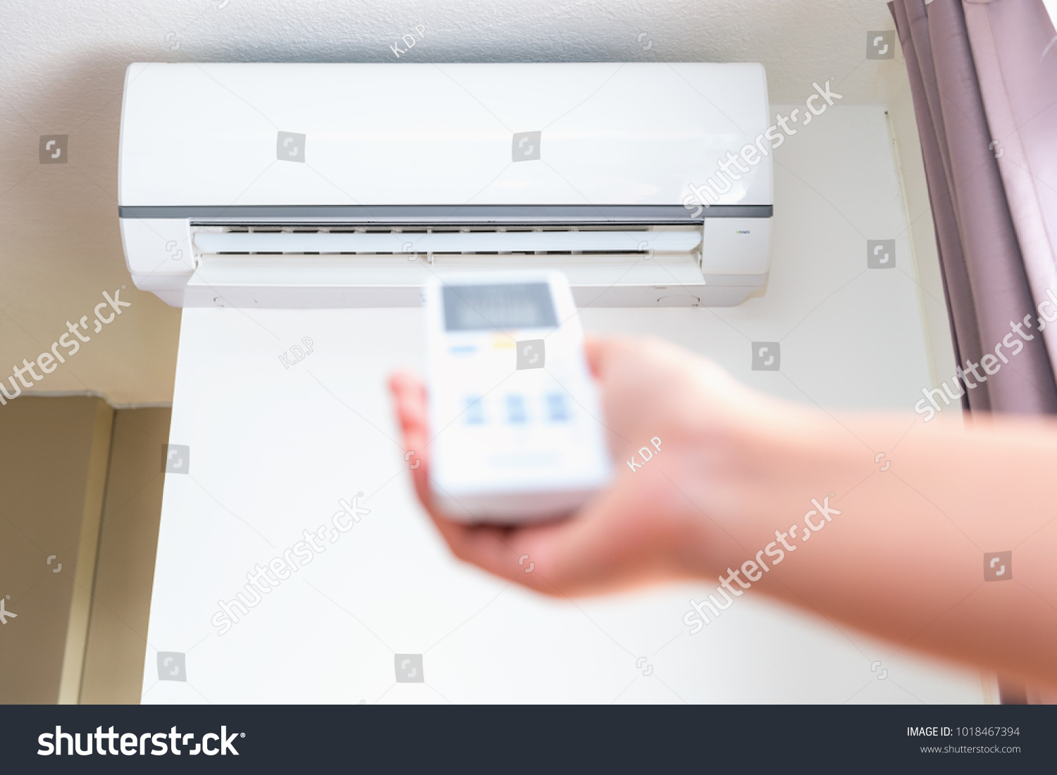 Split Type Air Conditioner Remote Controller Stock Photo (Edit Now ...