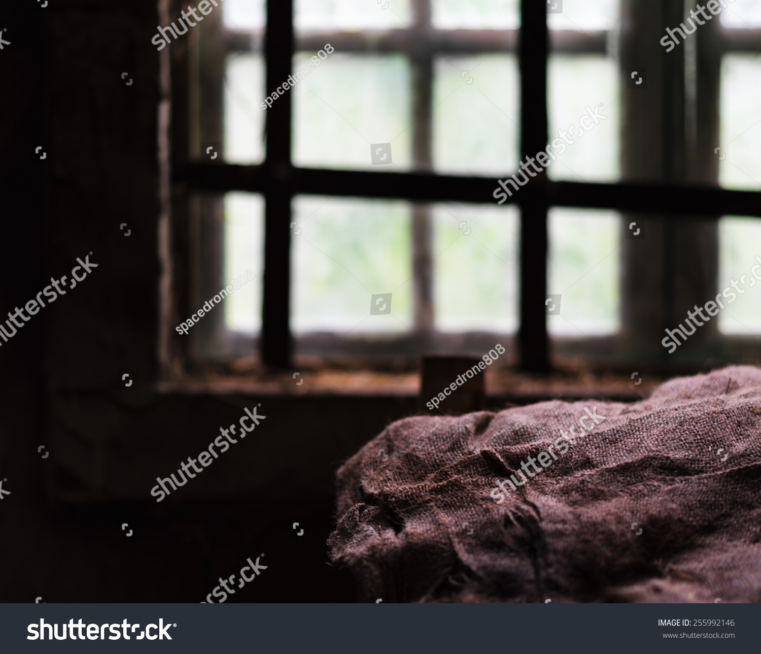 Square Prison Window Bunk Composition Background Stock Photo 255992146 ...