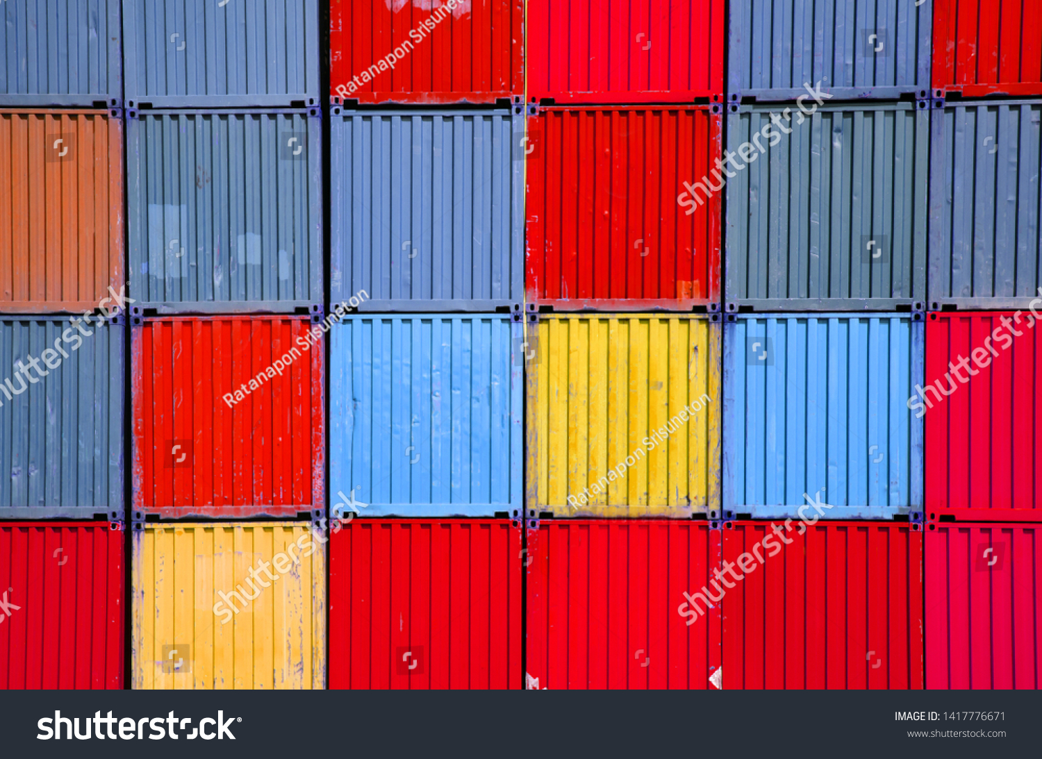 Stack Containers Yard Using Wallpaper Texture Stock Photo 1417776671 ...