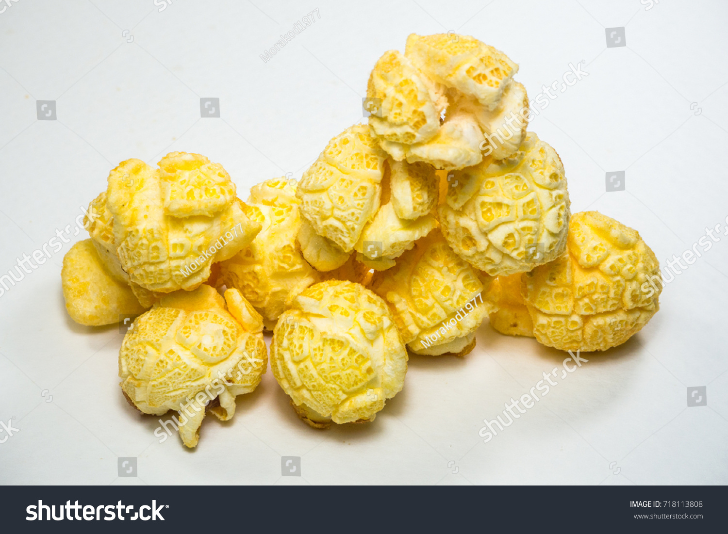 Stack Popcorn On White Background Stock Photo 718113808 | Shutterstock