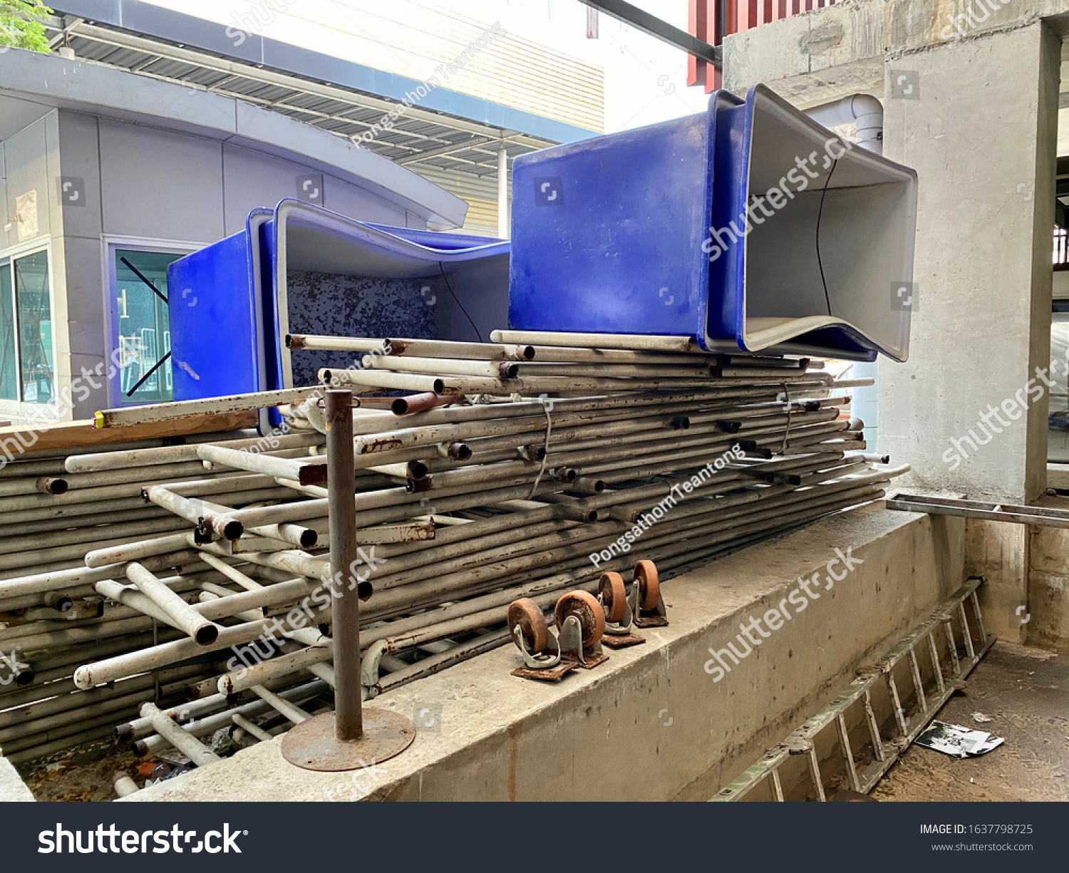 Stack Scaffold Plastic Container Stock Photo 1637798725 | Shutterstock