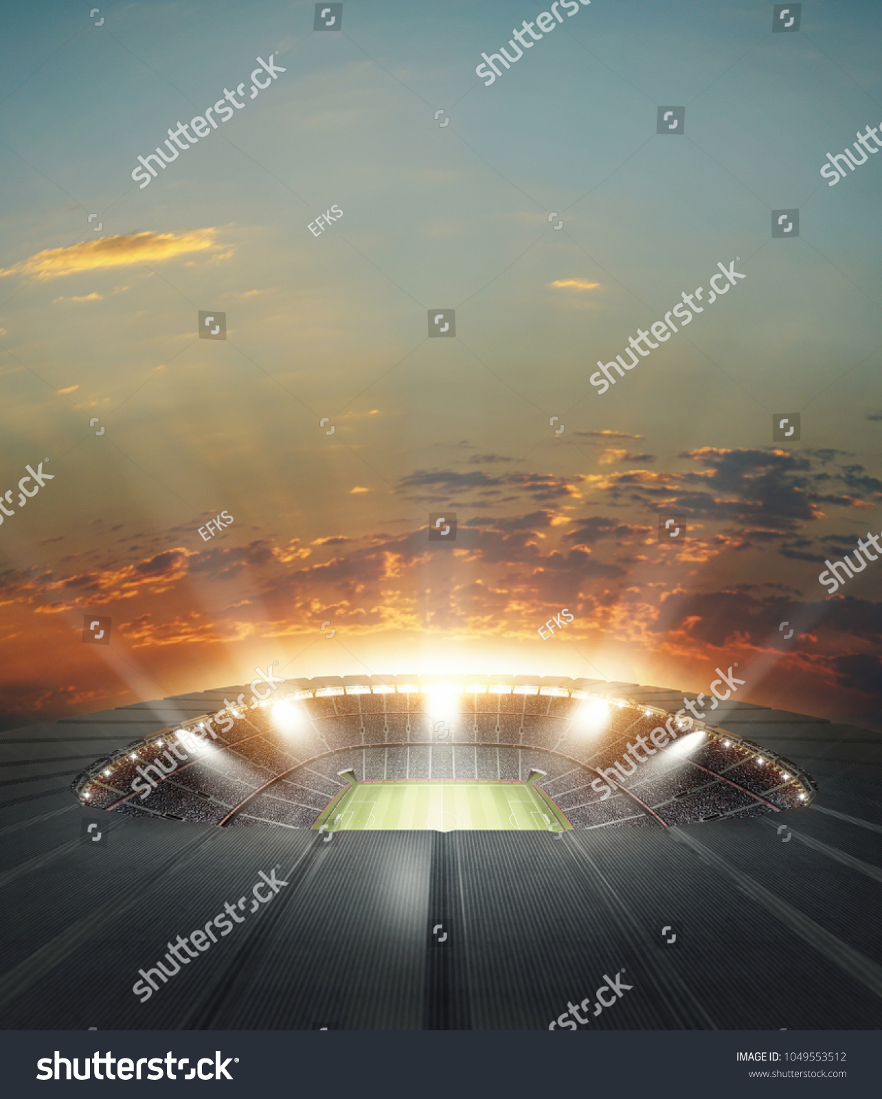 Stadium 3d Rendering Stock Illustration 1049553512 | Shutterstock