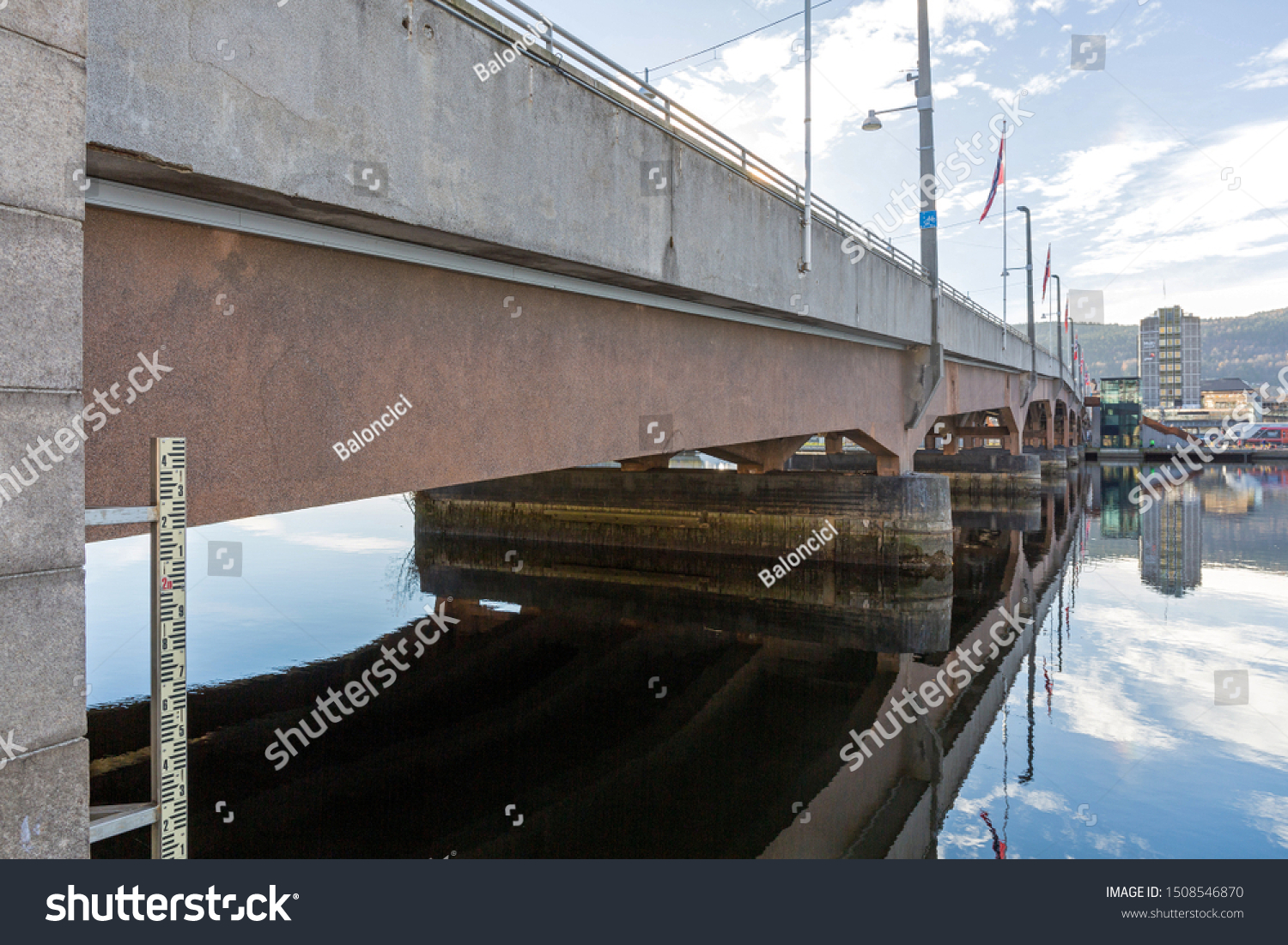 Staff Gauge Water Level Measuring Pole Stock Photo 1508546870 ... Staff Gauge Water Level Measuring Pole Stock Photo 1508546870 ...
