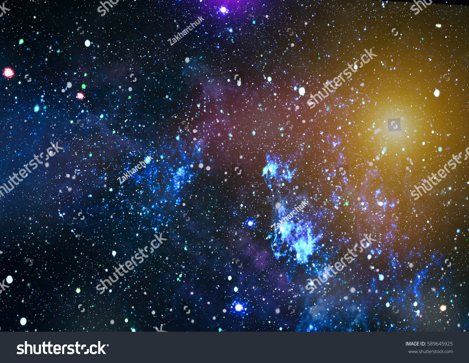Starry Outer Space Stock Illustration 589645925 | Shutterstock
