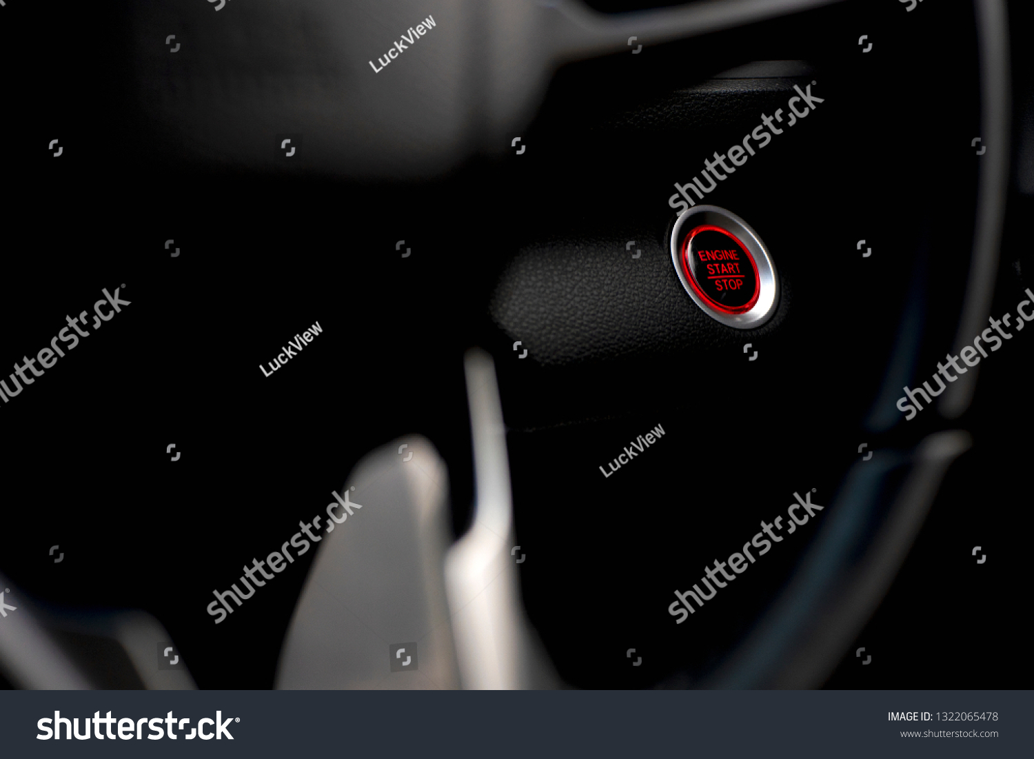 Start Button Car Engine Red Push Stock Photo 1322065478 | Shutterstock