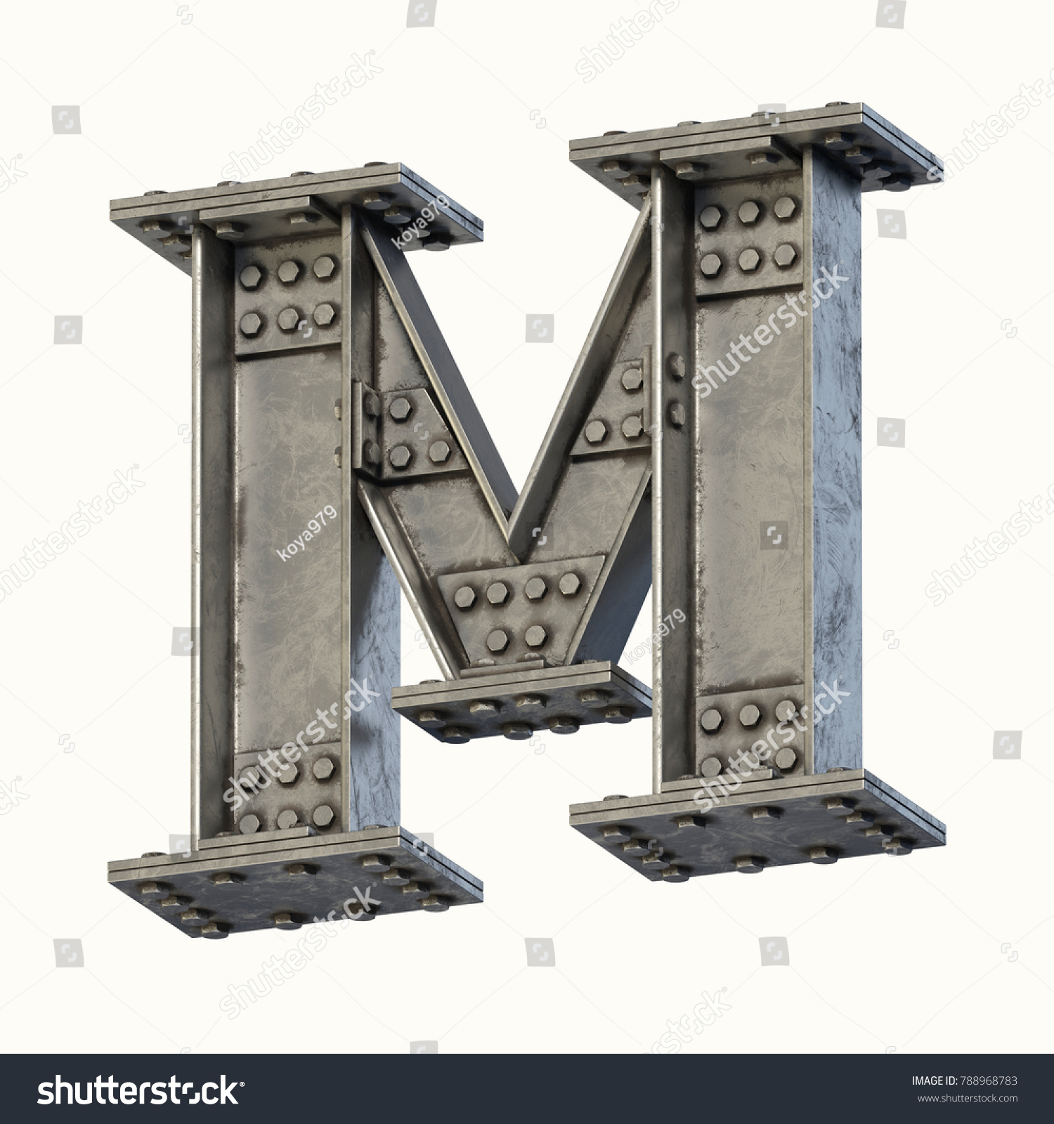 Steel Beam Font 3d Rendering Letter Stock Illustration 788968783 ... Steel Beam Font 3d Rendering Letter Stock Illustration 788968783 ...