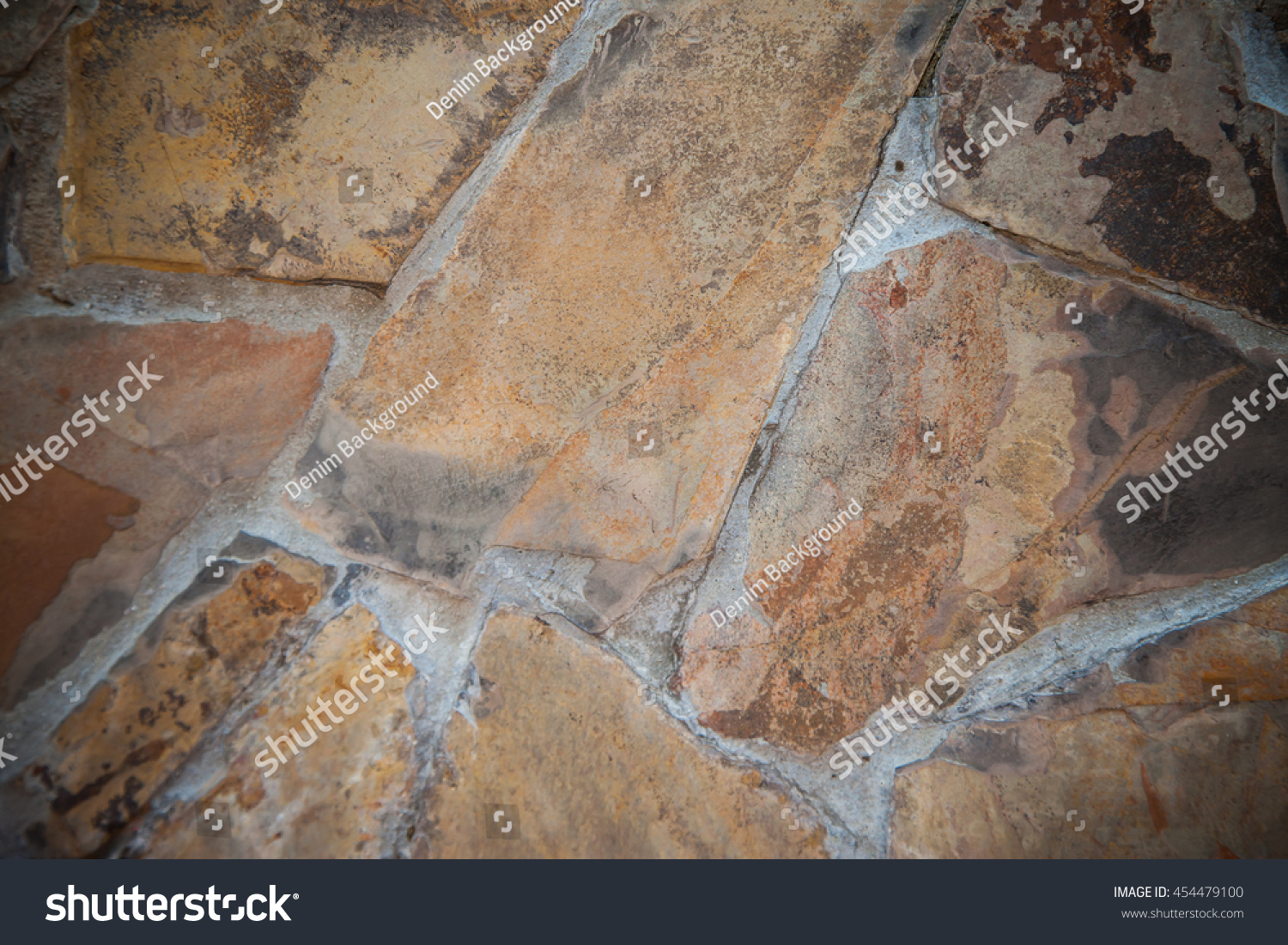 Stone Cladding Wall Texture Design Stock Photo (Edit Now) 454479100