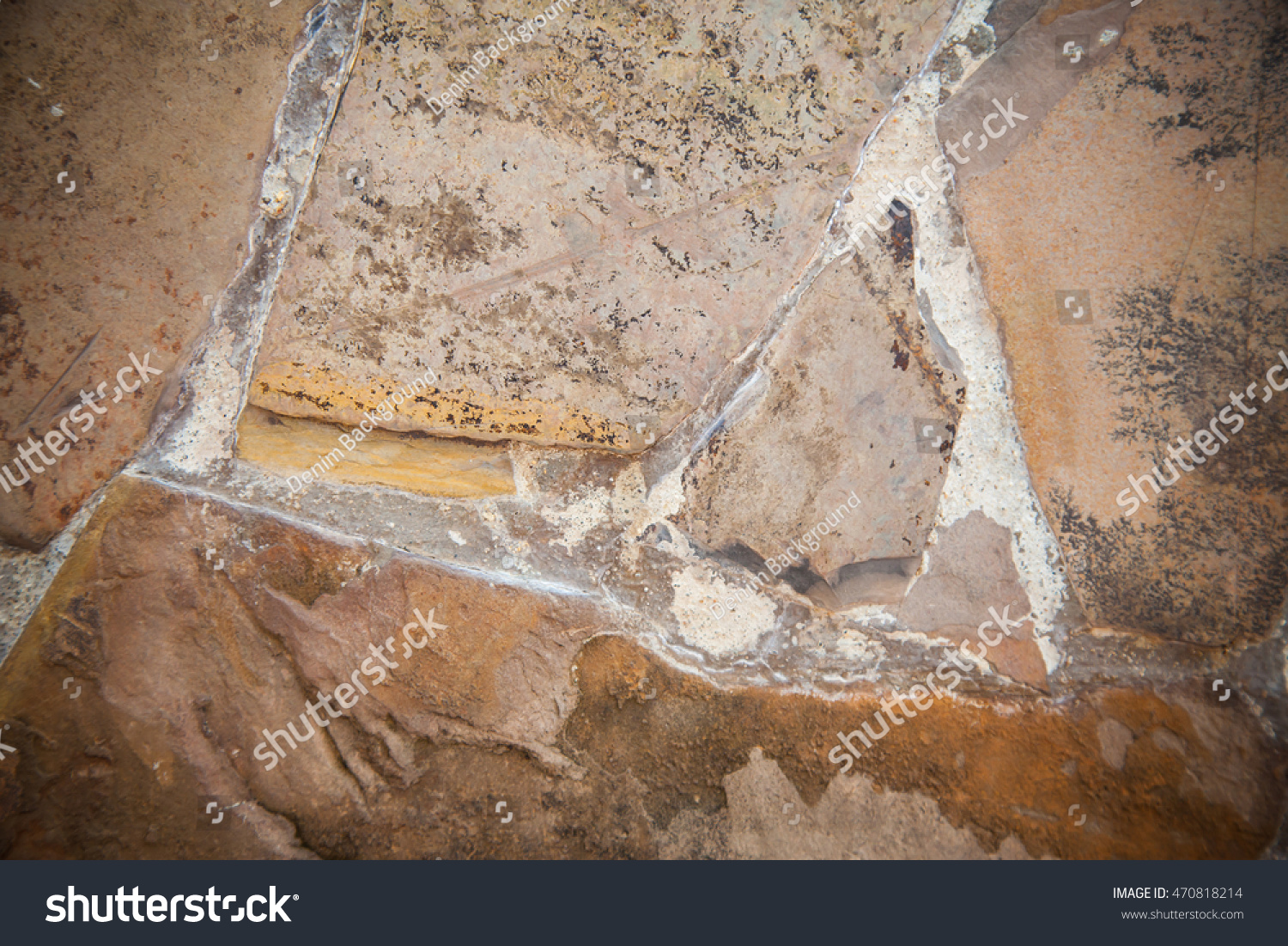 Stone Cladding Wall Texture Design Stock Photo (Edit Now) 470818214