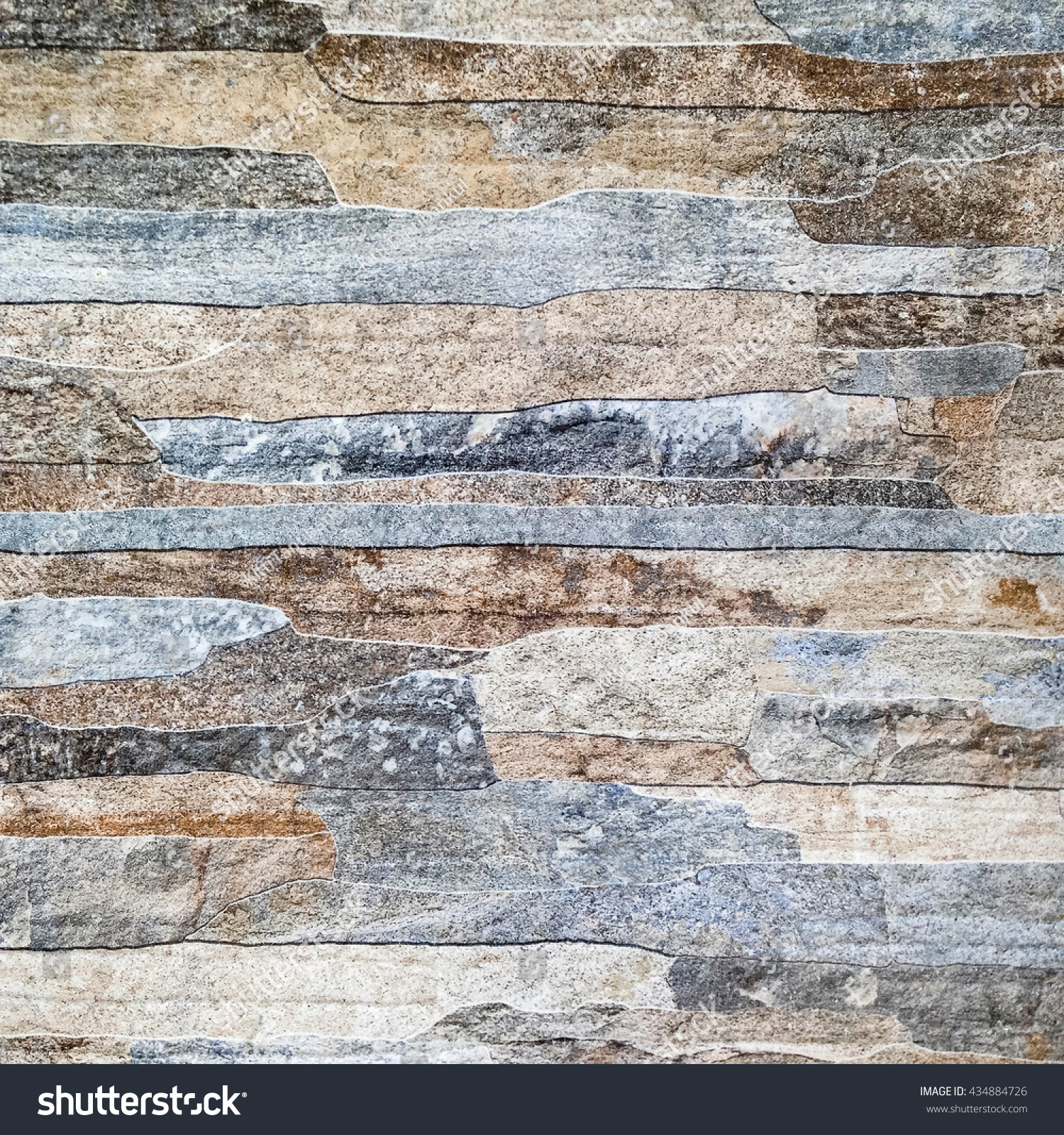 Stone Texture Background Stone Cladding Details Stock Photo 434884726 ...