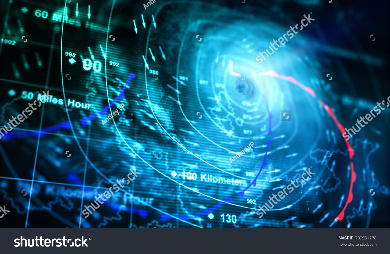 Storm Map 3d Rendering Stock Illustration 709991278 | Shutterstock