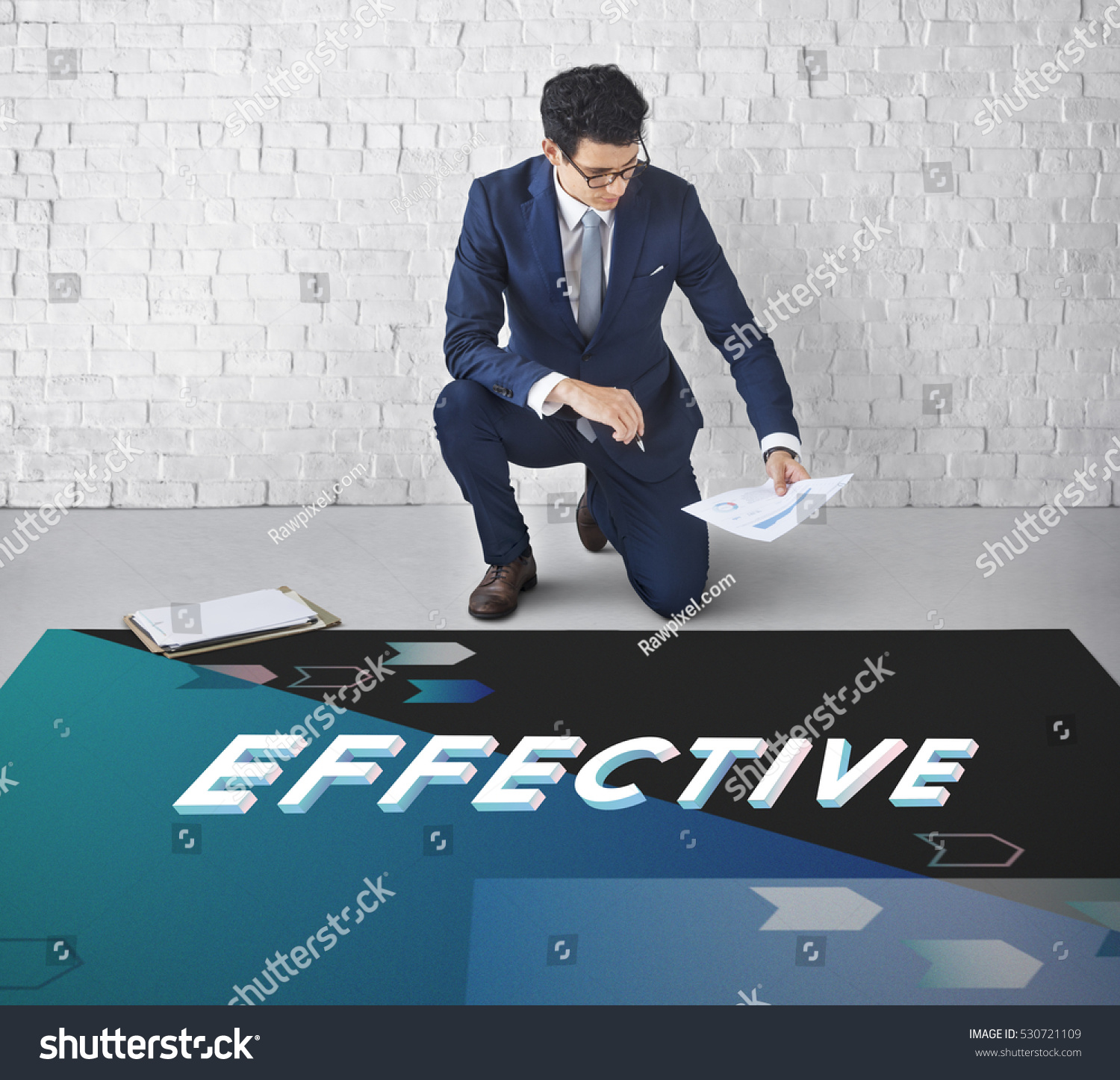 Strategy Progress Efficiency Teamwork Concept Stock Photo 530721109 ...