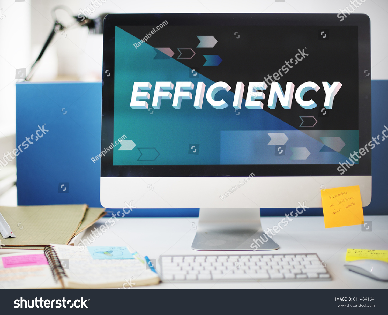 Strategy Progress Efficiency Teamwork Concept Stock Photo 611484164 ...