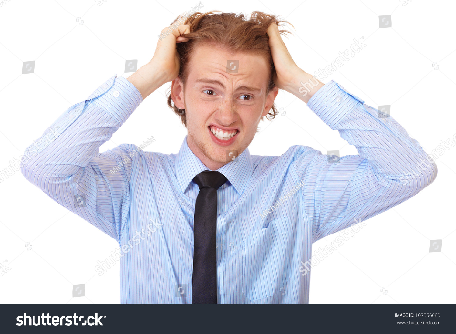 Stressed Businessman Tear His Hair Out Stock Photo (Edit Now) 107556680 Stressed Businessman Tear His Hair Out Stock Photo (Edit Now) 107556680