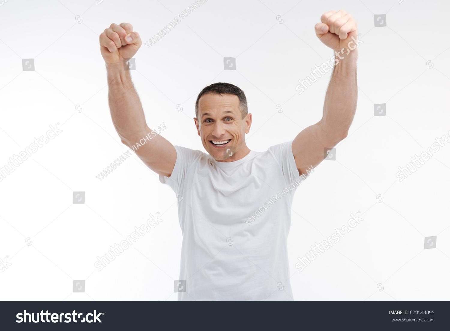 Strong Man Posing On Camera Stock Photo 679544095 | Shutterstock