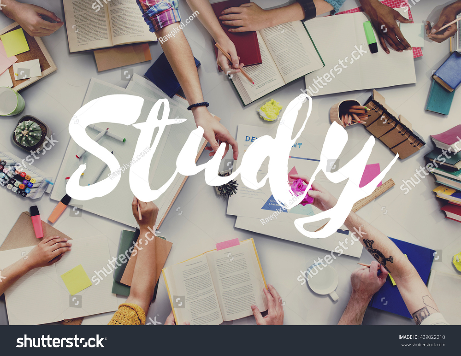 Study Education Insight Knowledge Learning Concept Stock Photo ...