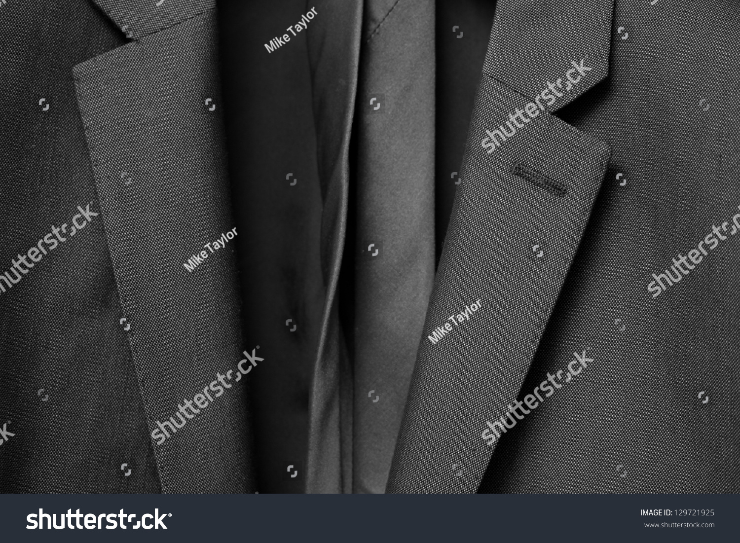 Suit Texture Close Stock Photo (Edit Now) 129721925