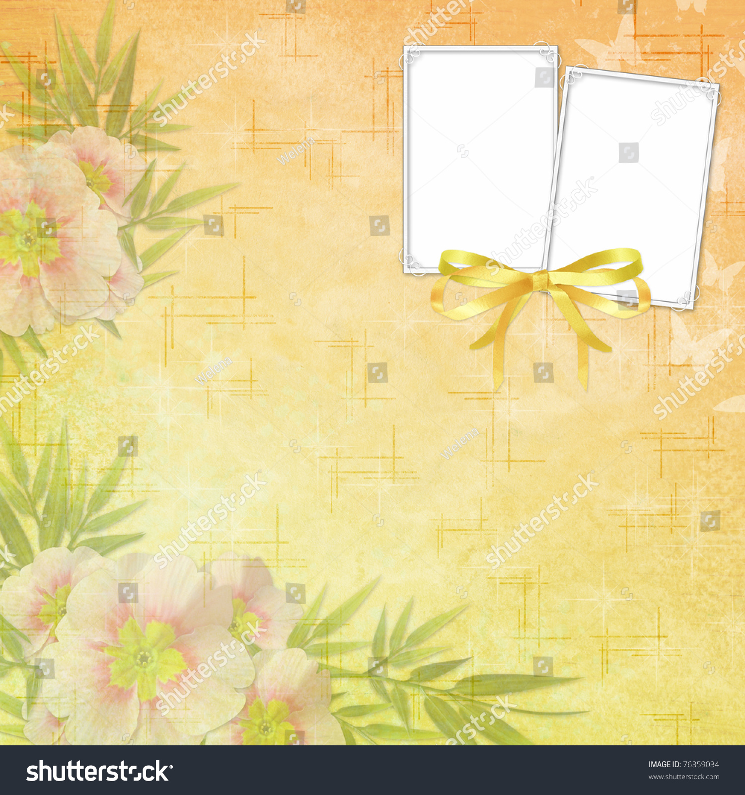 Summer Background Frame Stock Illustration 76359034