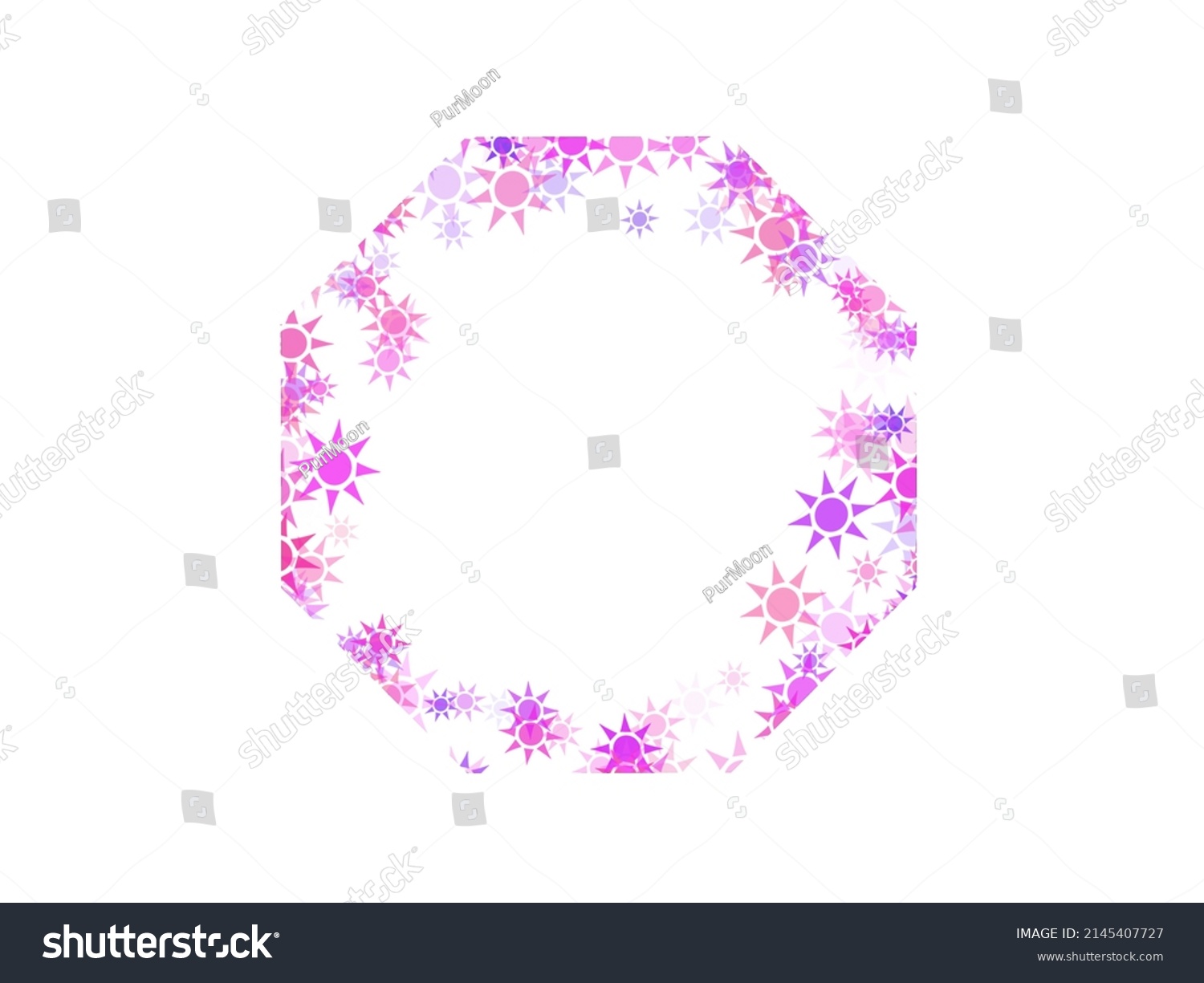 Sun Frame Pattern Background Illustration Stock Illustration 2145407727 ...