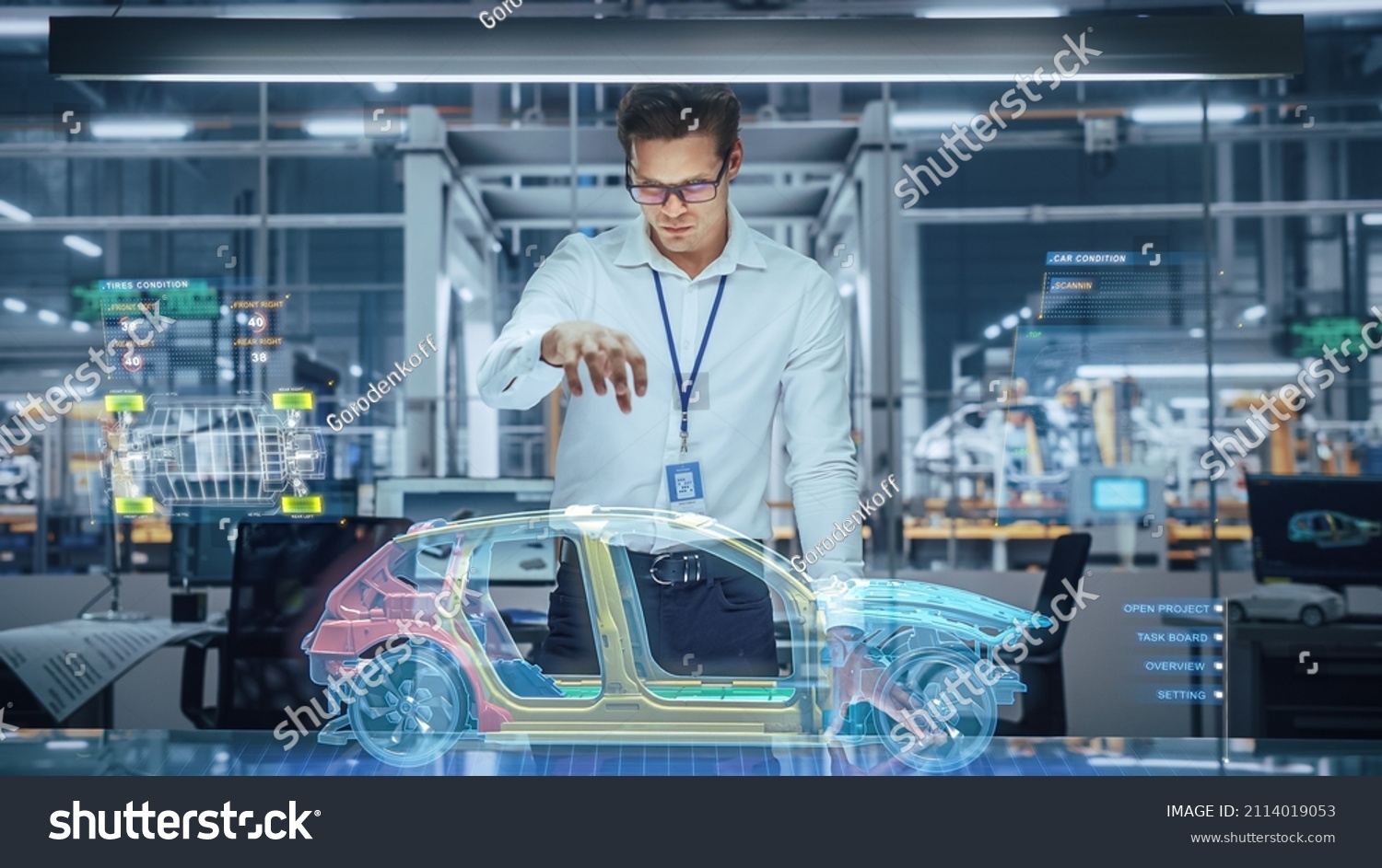 Sustainable Industrial Design Portrait Modern Automotive Stock Photo ...
