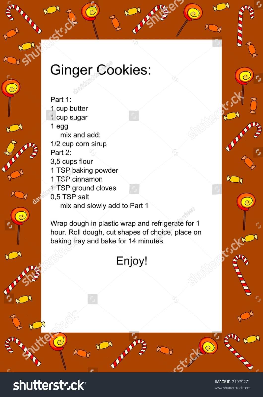 Sweets Frame Sample Text Recipe Jpeg Stock Illustration 21979771 ...