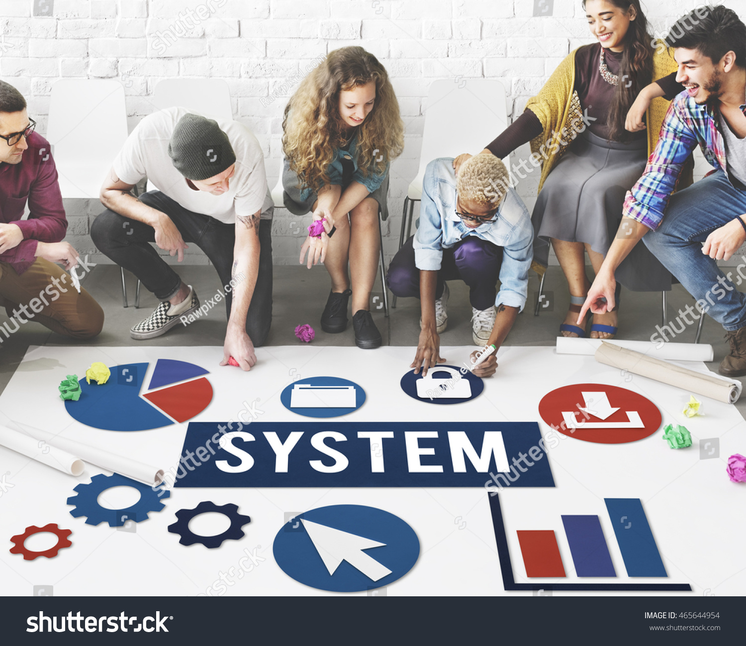 System Structure Technology Graphic Concept Stock Photo (Edit Now ...