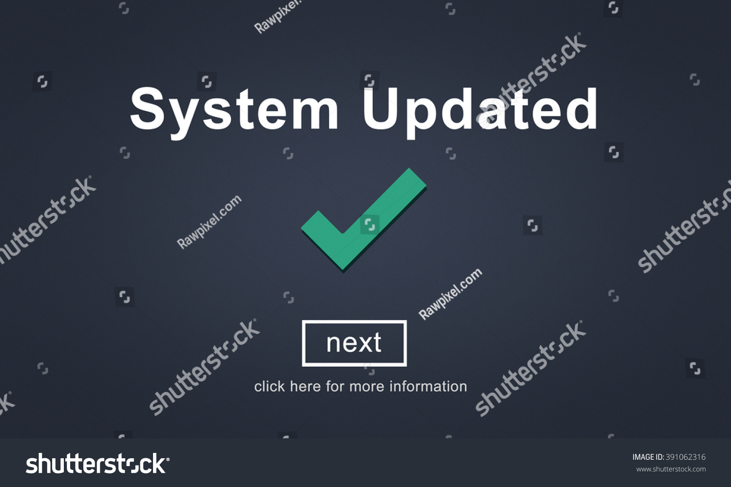 System Updated Computer Connection Data Concept Stock Illustration ...