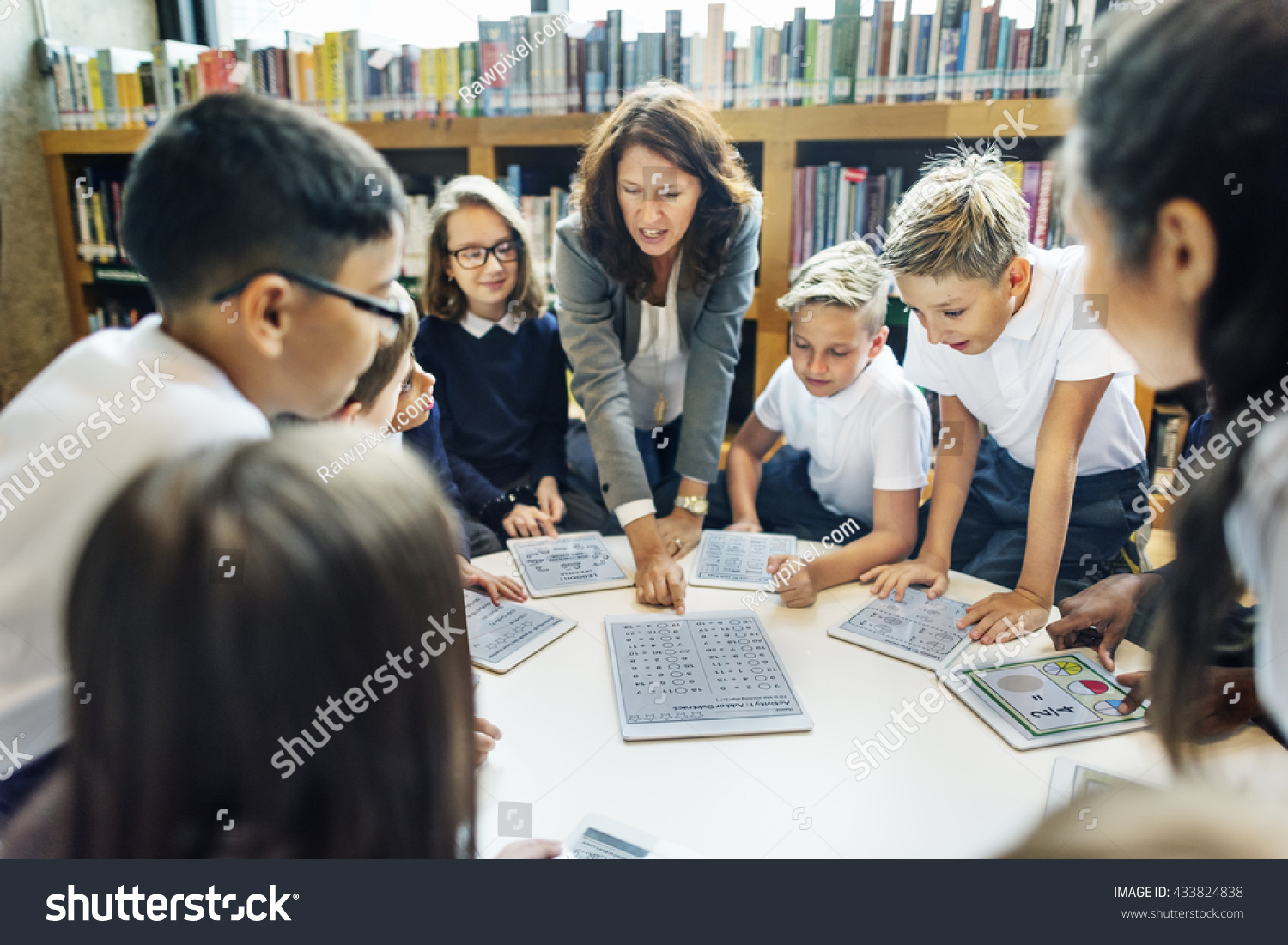 Teaching Studying Library Learning Knowledge Concept Stock Photo ...