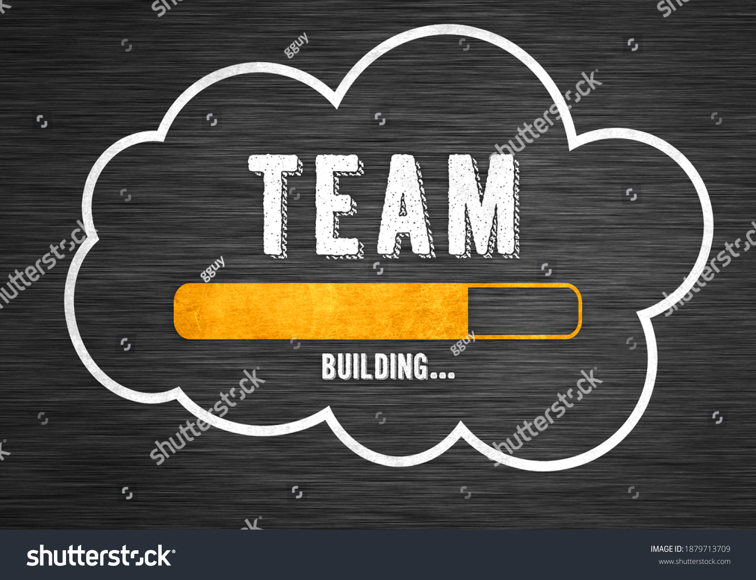 Team Building Progress Loading Bar Stock Illustration 1879713709
