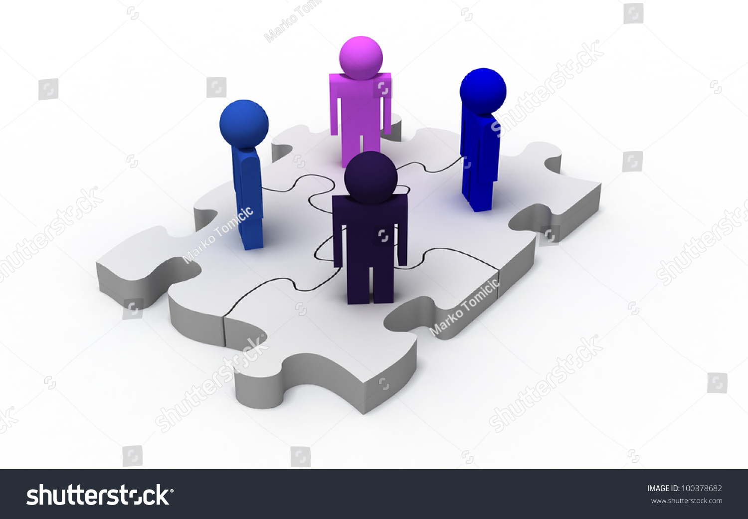 Teamwork Stock Illustration 100378682 | Shutterstock