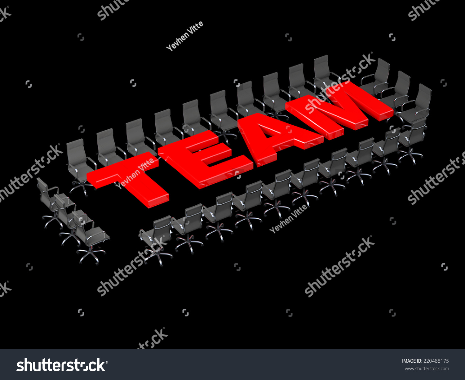 Teamwork High Resolution 3d Render Stock Illustration 220488175 ...