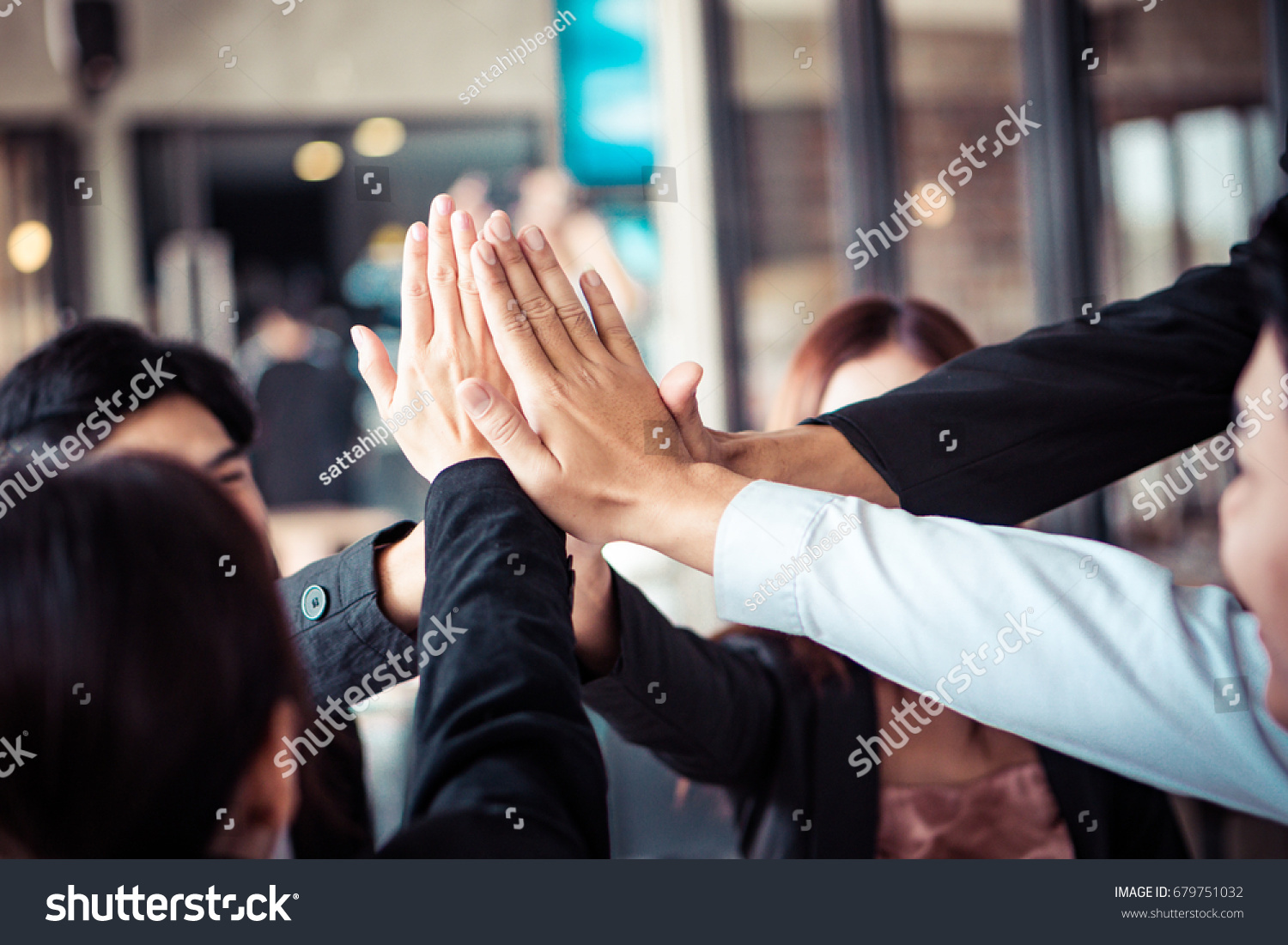 Teamwork Join Hand Group Clapping Stock Photo 679751032 | Shutterstock