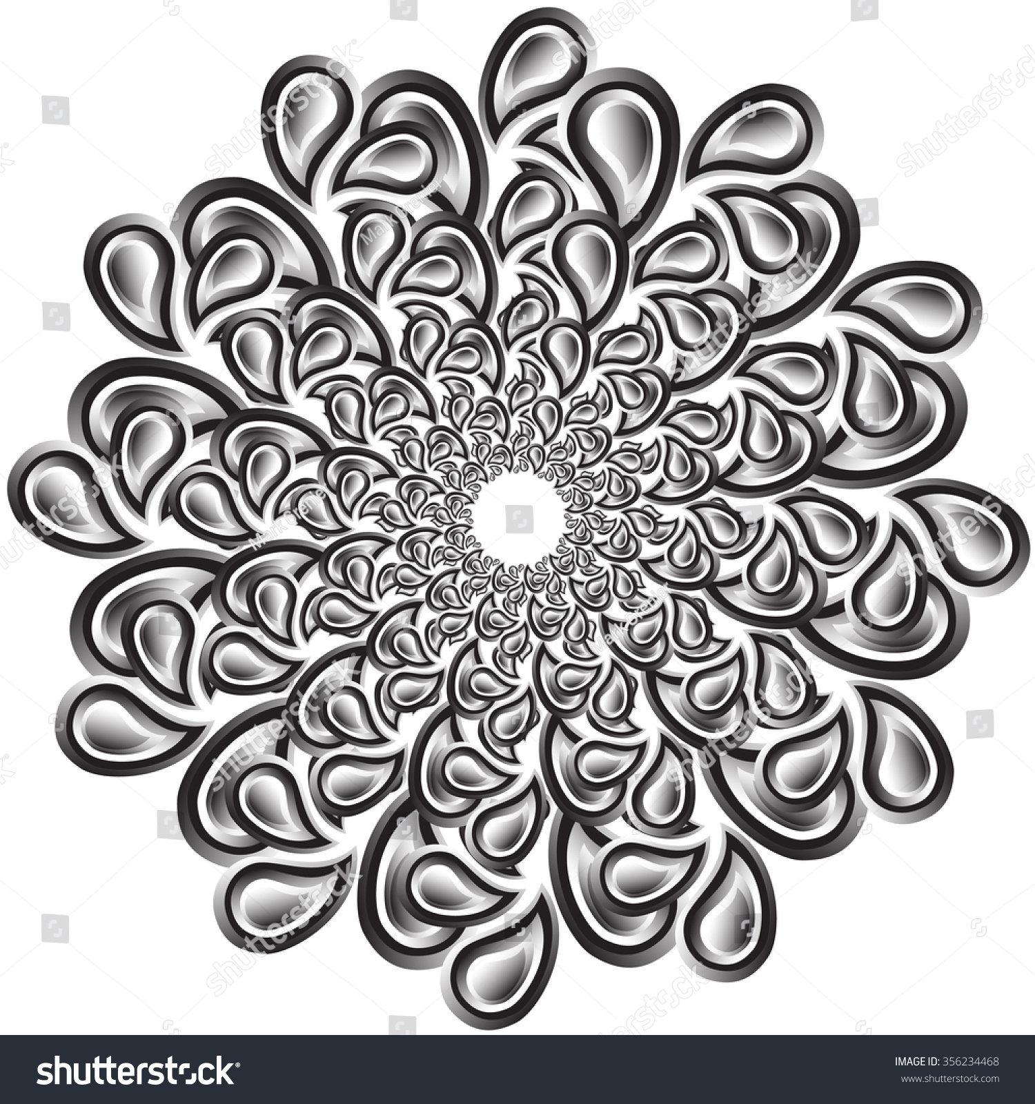 Teardrop Pattern Stock Illustration 356234468 | Shutterstock