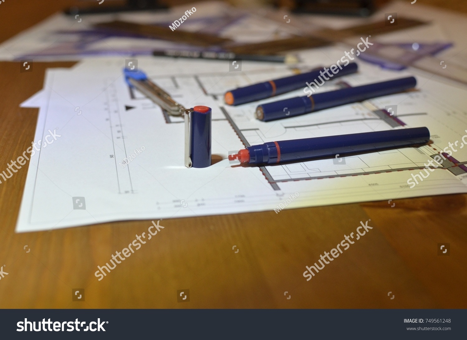 Technical Drawing Stock Photo 749561248 | Shutterstock