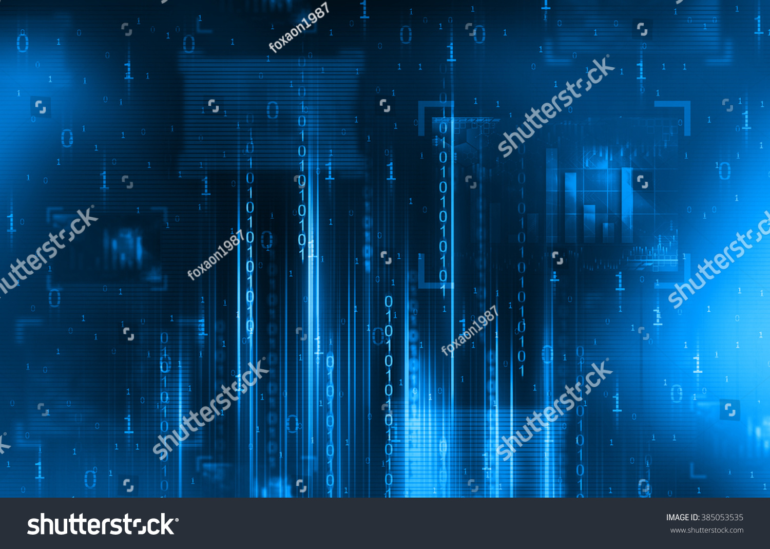 Technology Abstract Stock Illustration 385053535