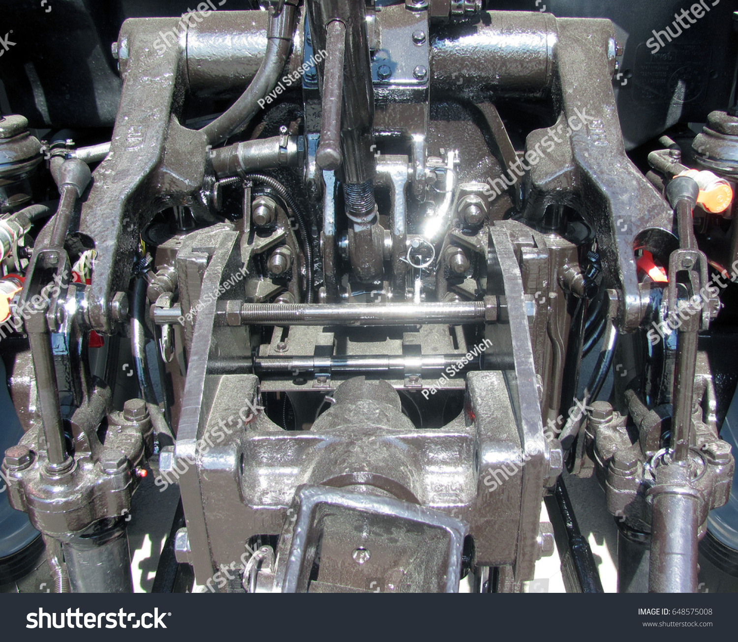 Technology Tractor Back View Stock Photo (Edit Now) 648575008