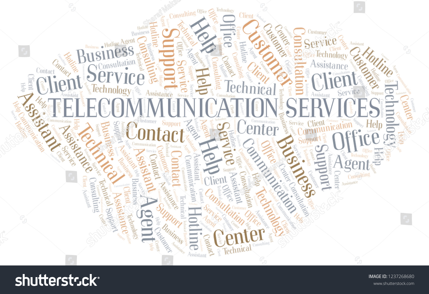 Telecommunication Services Word Cloud Stock Illustration 1237268680 ...
